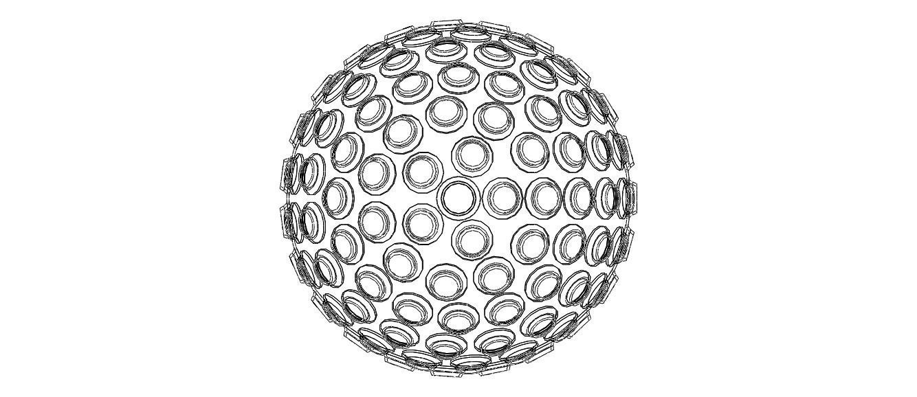 Wireframe Shape Geometric Spikes Ball 3D model 3D printable | CGTrader