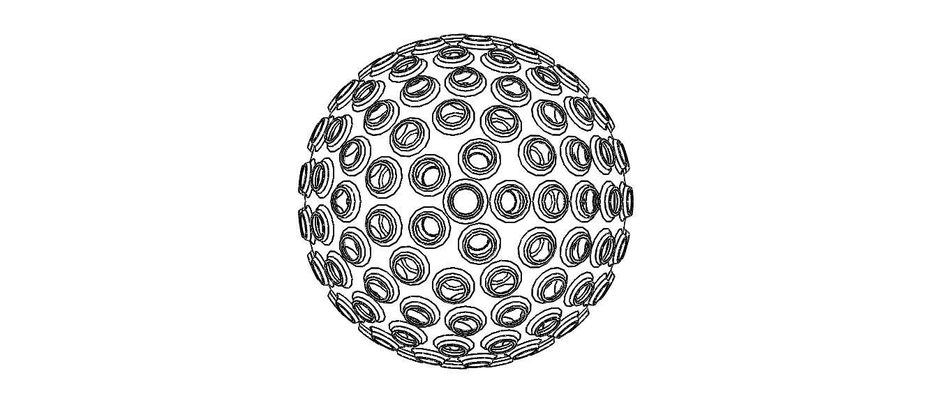 Wireframe Shape Geometric Spikes Ball 3D model 3D printable | CGTrader