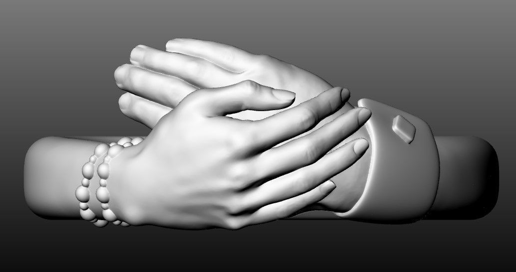 Hands of Unity Ring A Symbol of Connection and Harmony 3D model 3D ...
