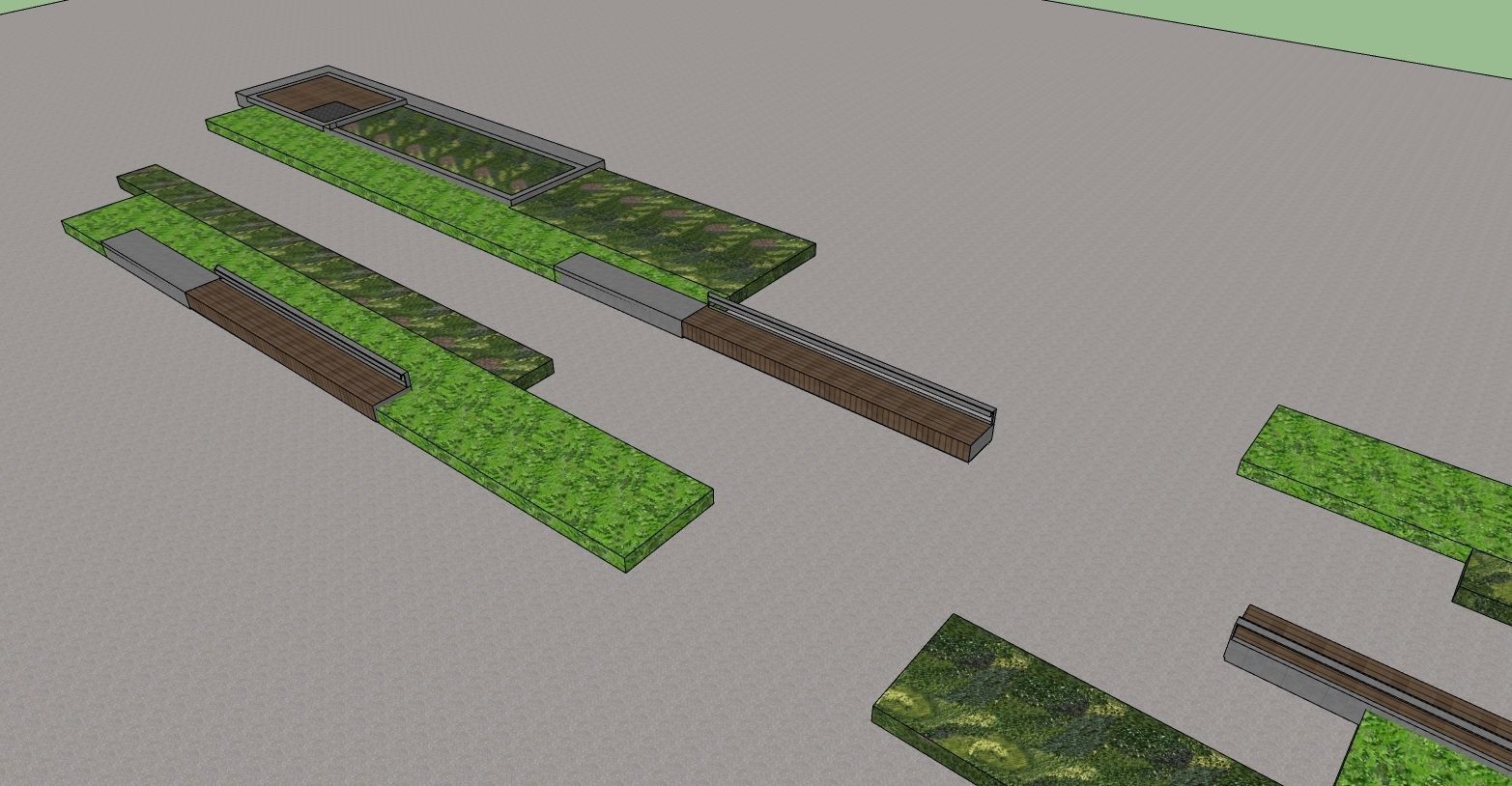 public sitting landscape 3D model | CGTrader