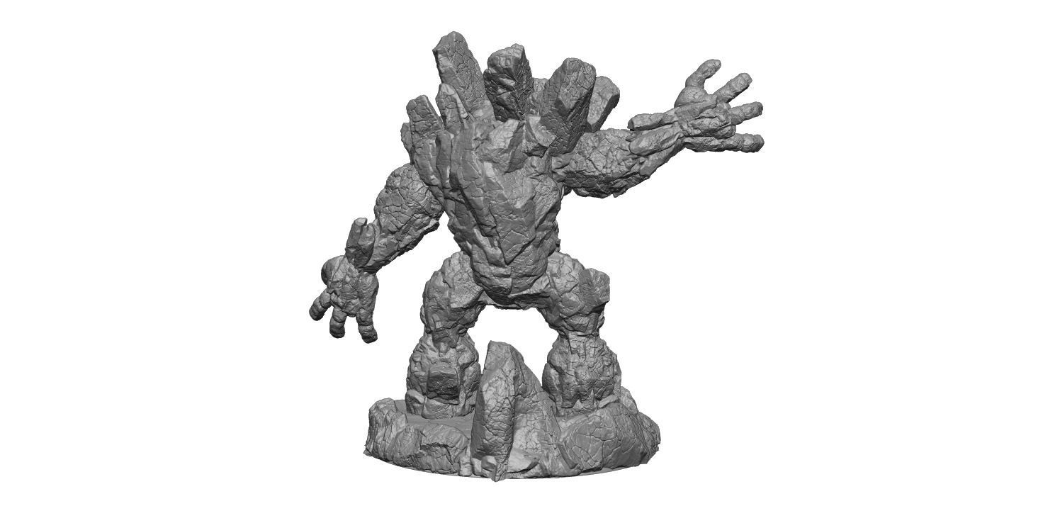 Golem attack 3D model 3D printable | CGTrader