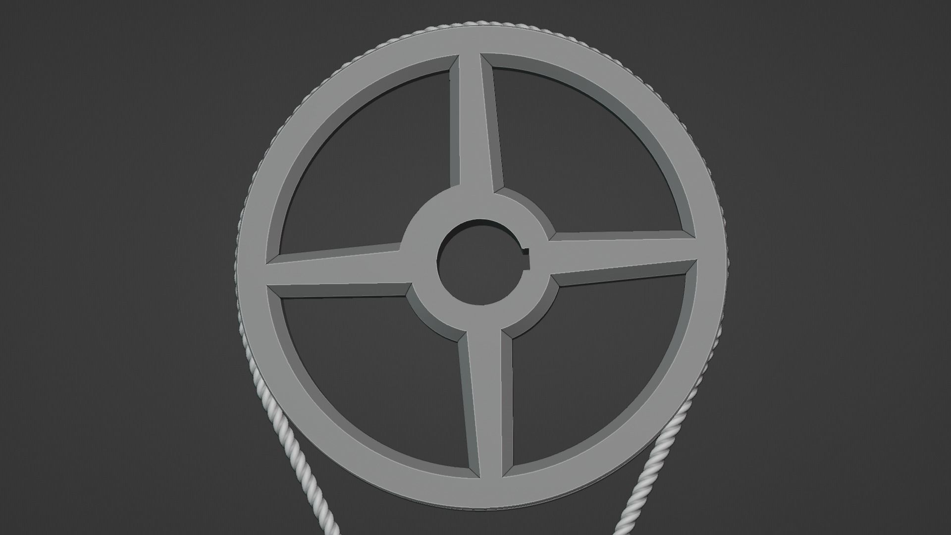 Mechanical Pulley Animated 2 3D model animated | CGTrader