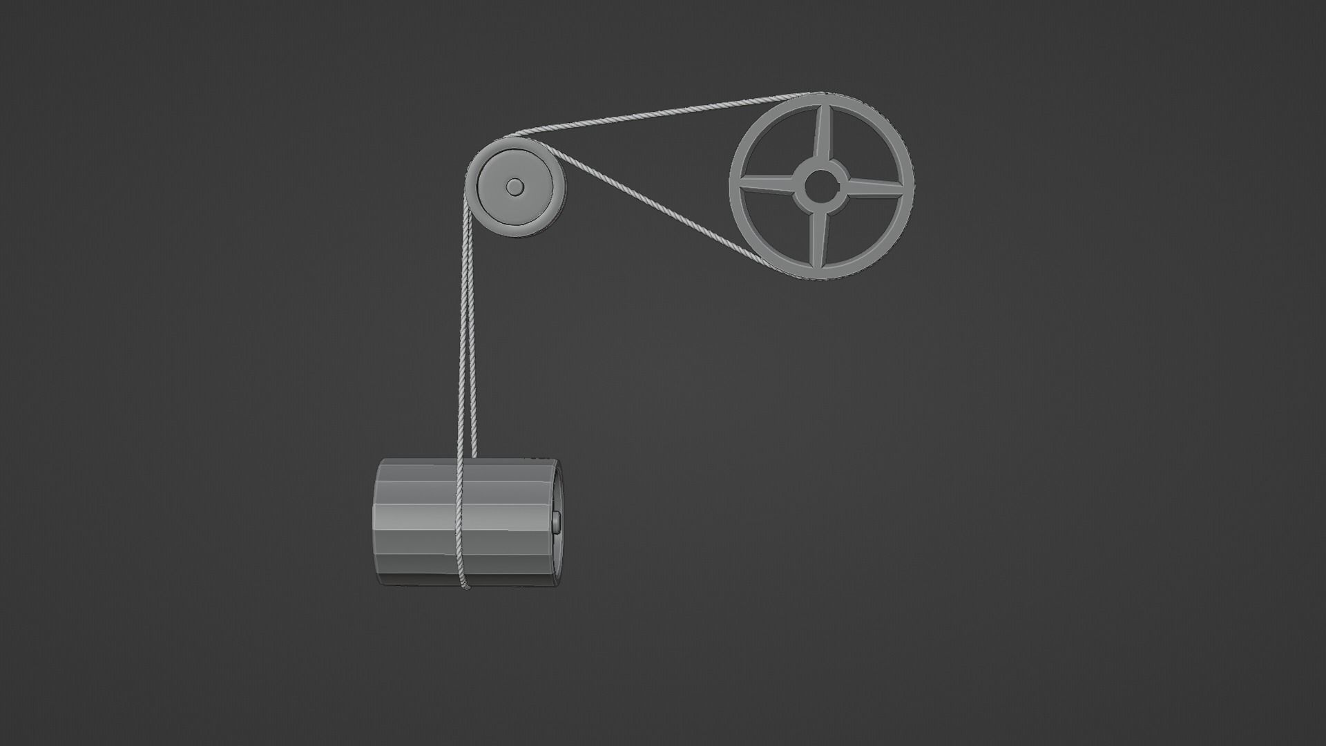 Mechanical Pulley Animated 3 3D model animated | CGTrader