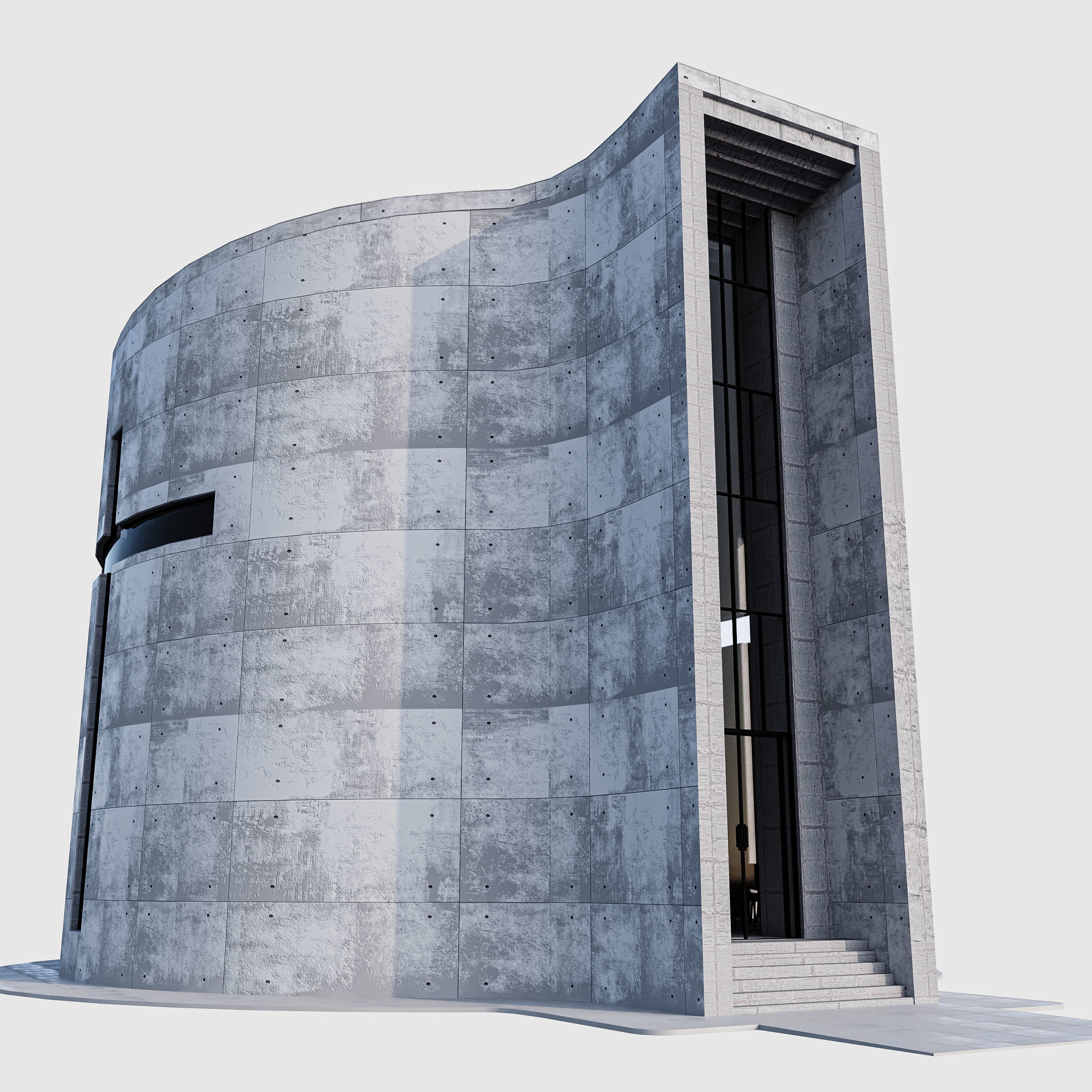 3D model Modern Church With Interior VR / AR / low-poly | CGTrader