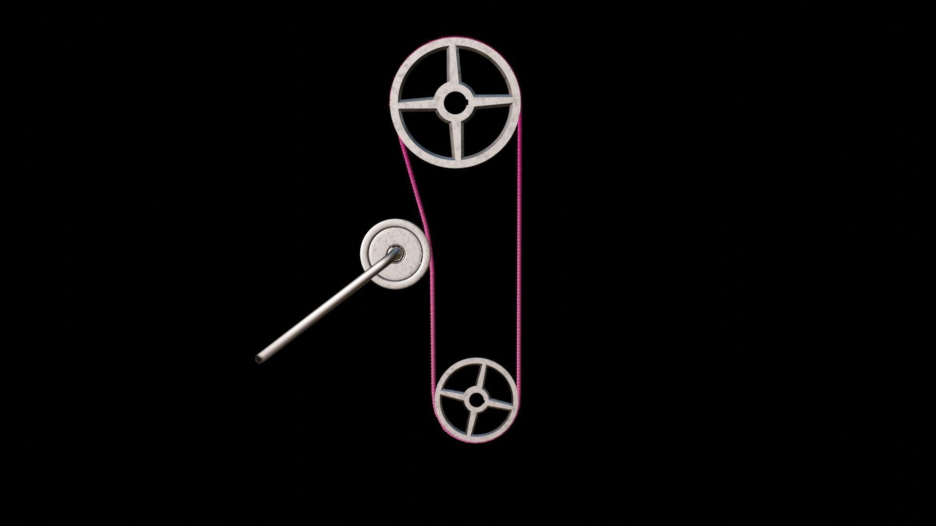 Mechanical Pulley Animated 4 3D model animated | CGTrader