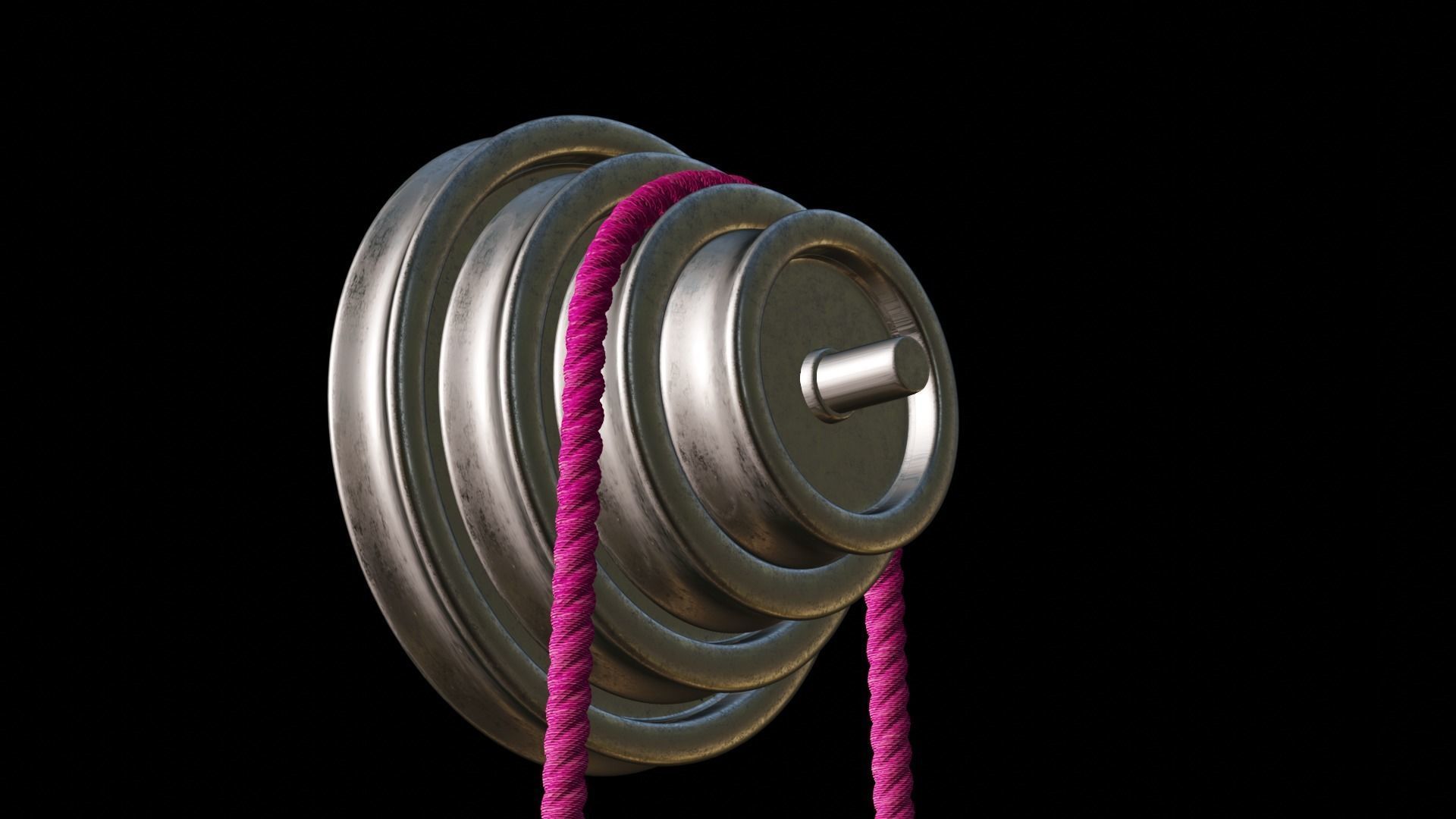 Mechanical Pulley Animated 5 3D model animated | CGTrader