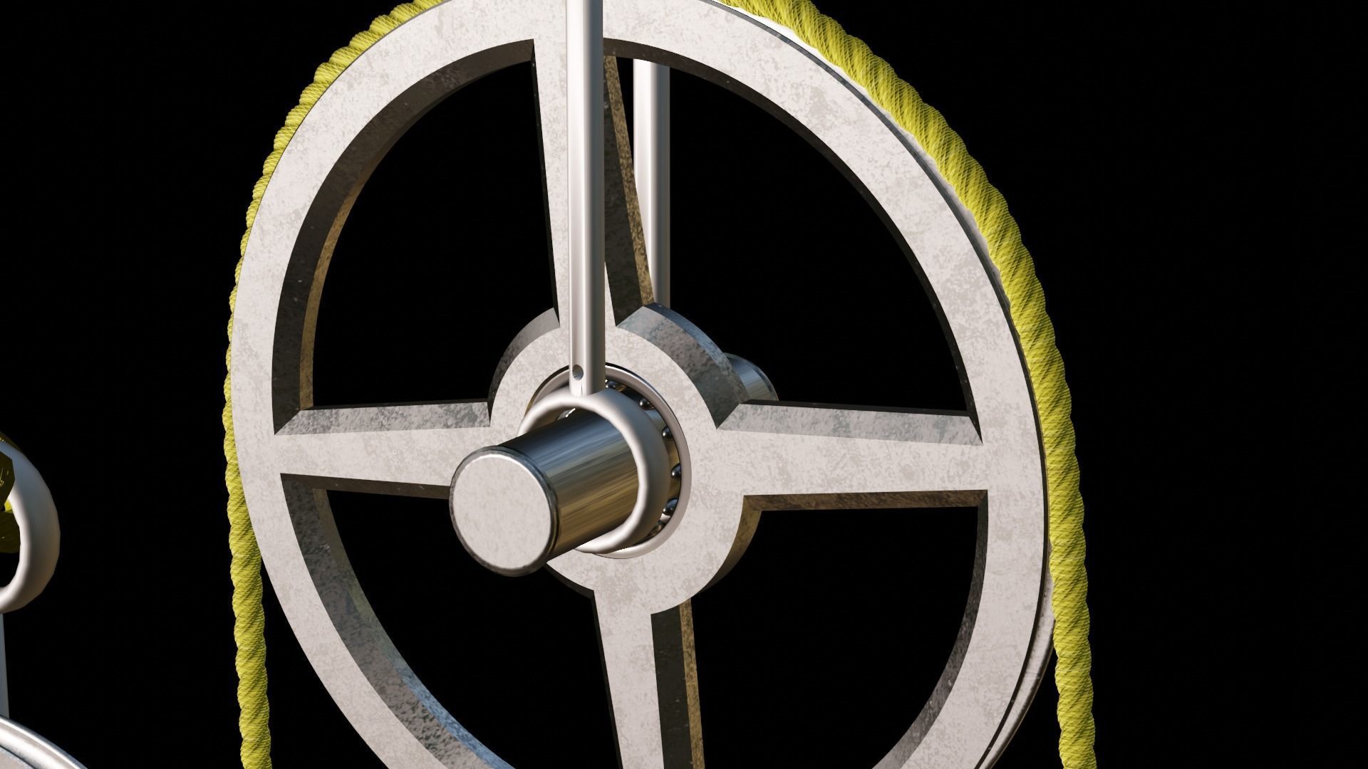 Mechanical Pulley Animated 8 3D model animated | CGTrader