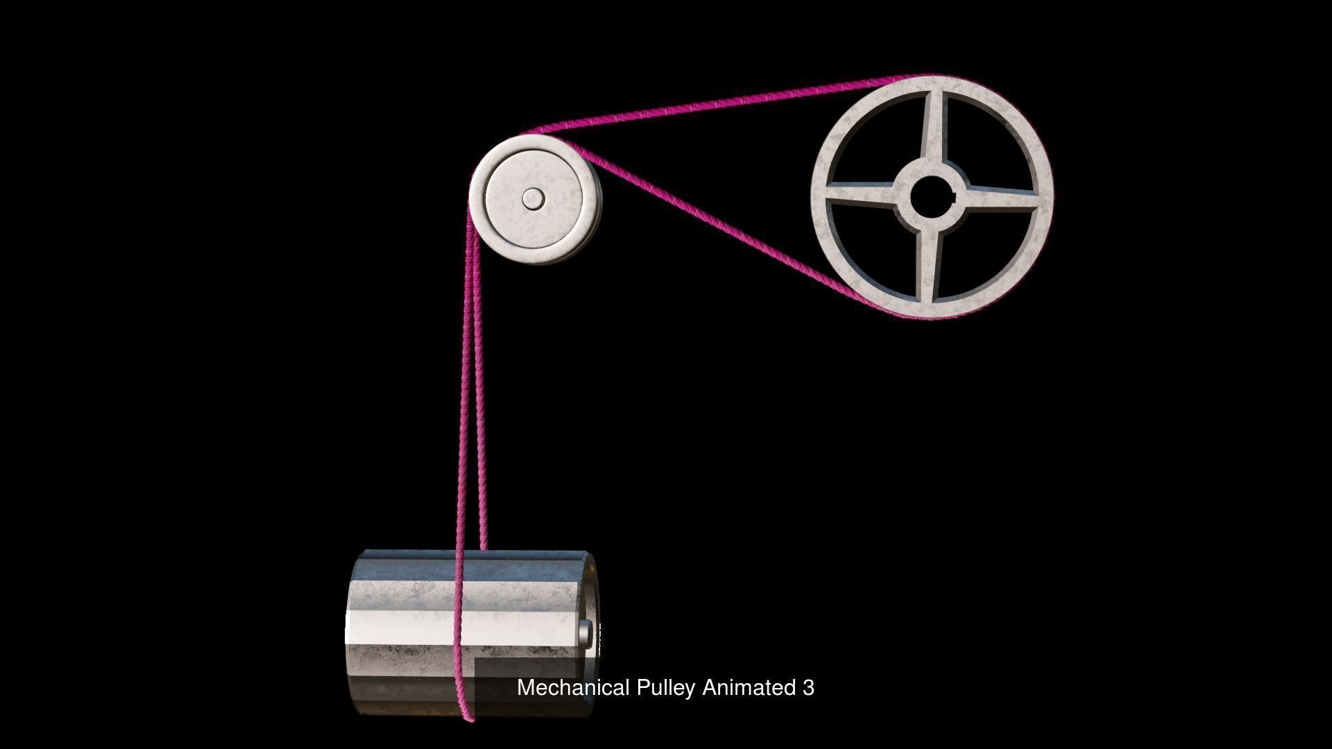 Mechanical Pulleys Animated 3D Model Collection | CGTrader