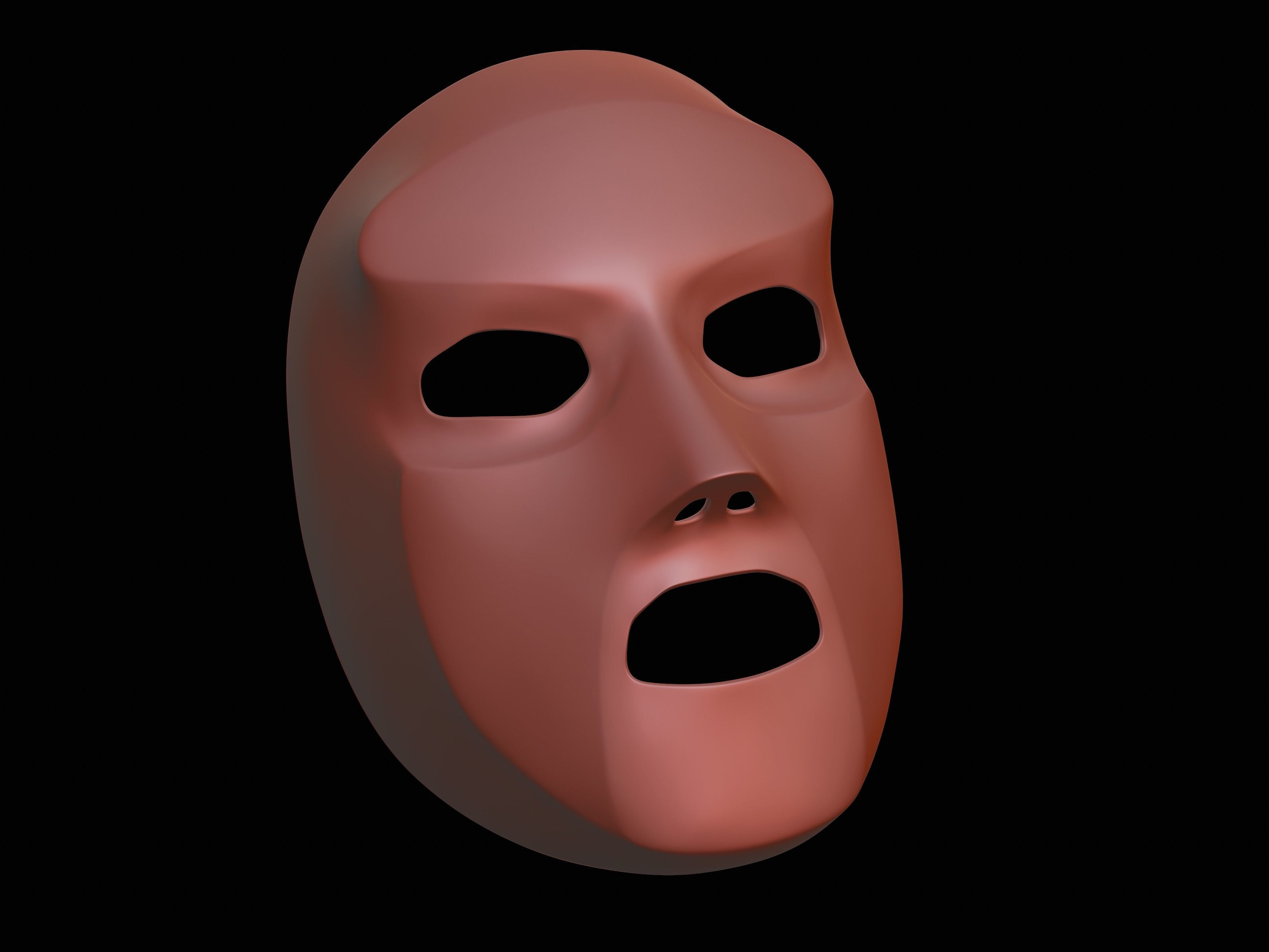 M HUNCHO FACE MASK 3D model 3D printable | CGTrader