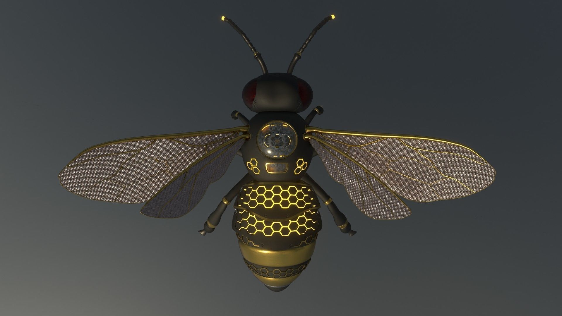 3D model Mecha Honey Bee VR / AR / low-poly | CGTrader