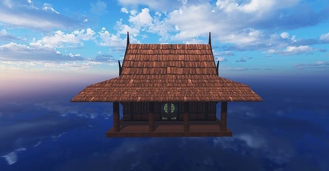 3D model Thai traditional house 03 VR / AR / low-poly | CGTrader