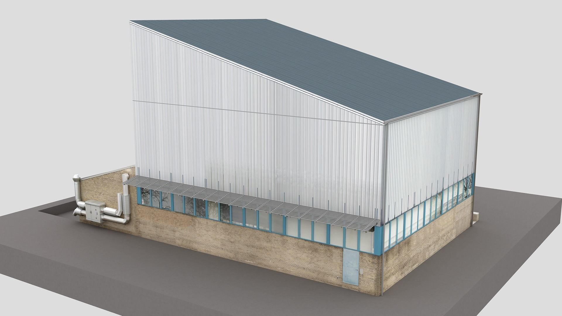 3D model Realistic European City Block Building 02 VR / AR / low-poly ...