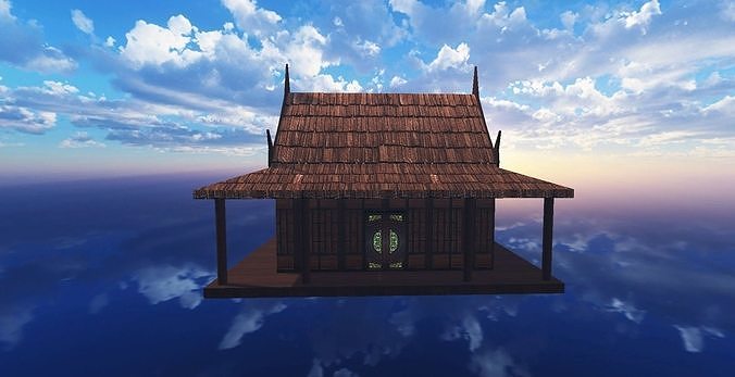 3D model Thai traditional house 04 VR / AR / low-poly | CGTrader