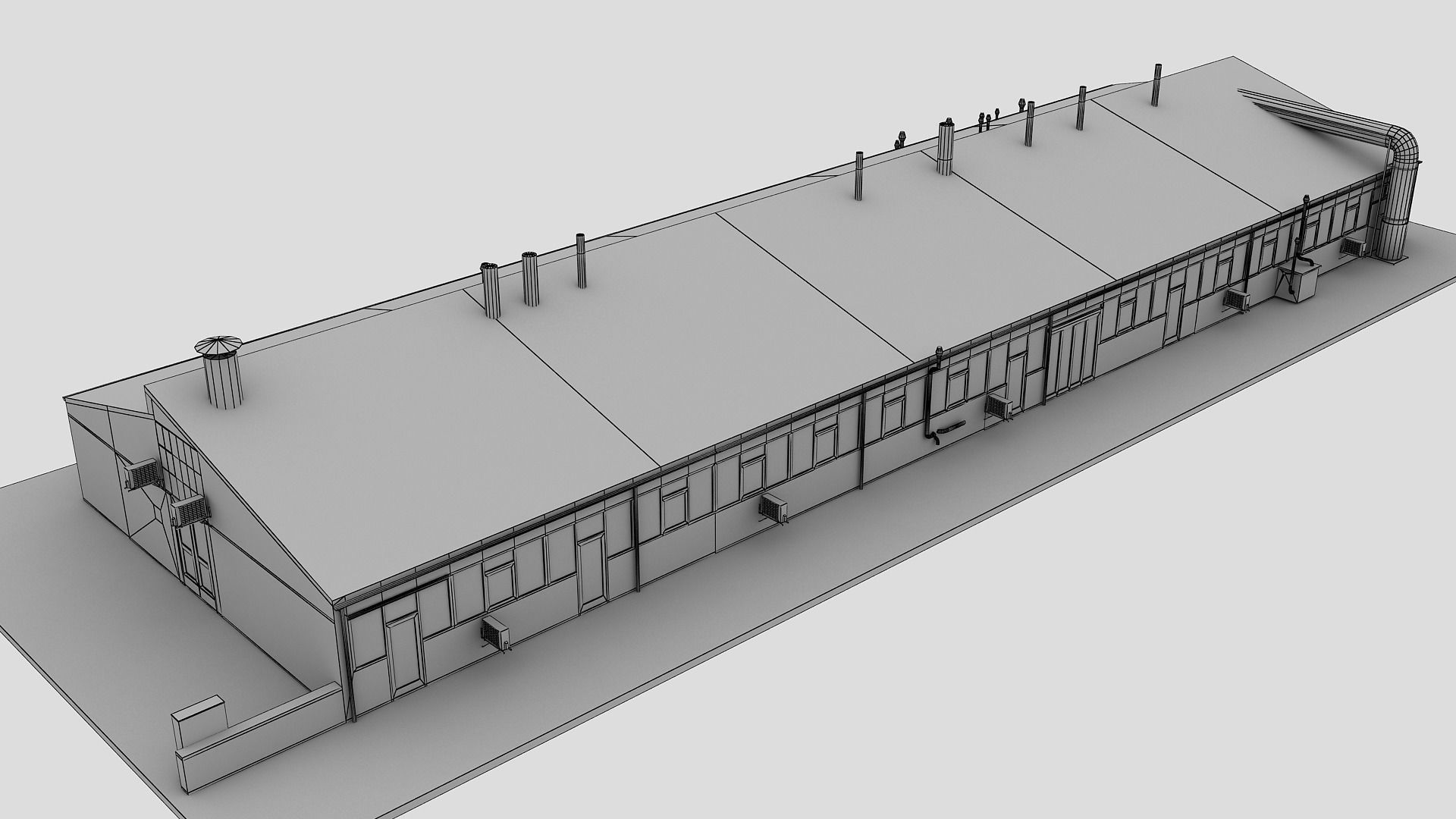 3D model Realistic European City Block Building 04 VR / AR / low-poly ...