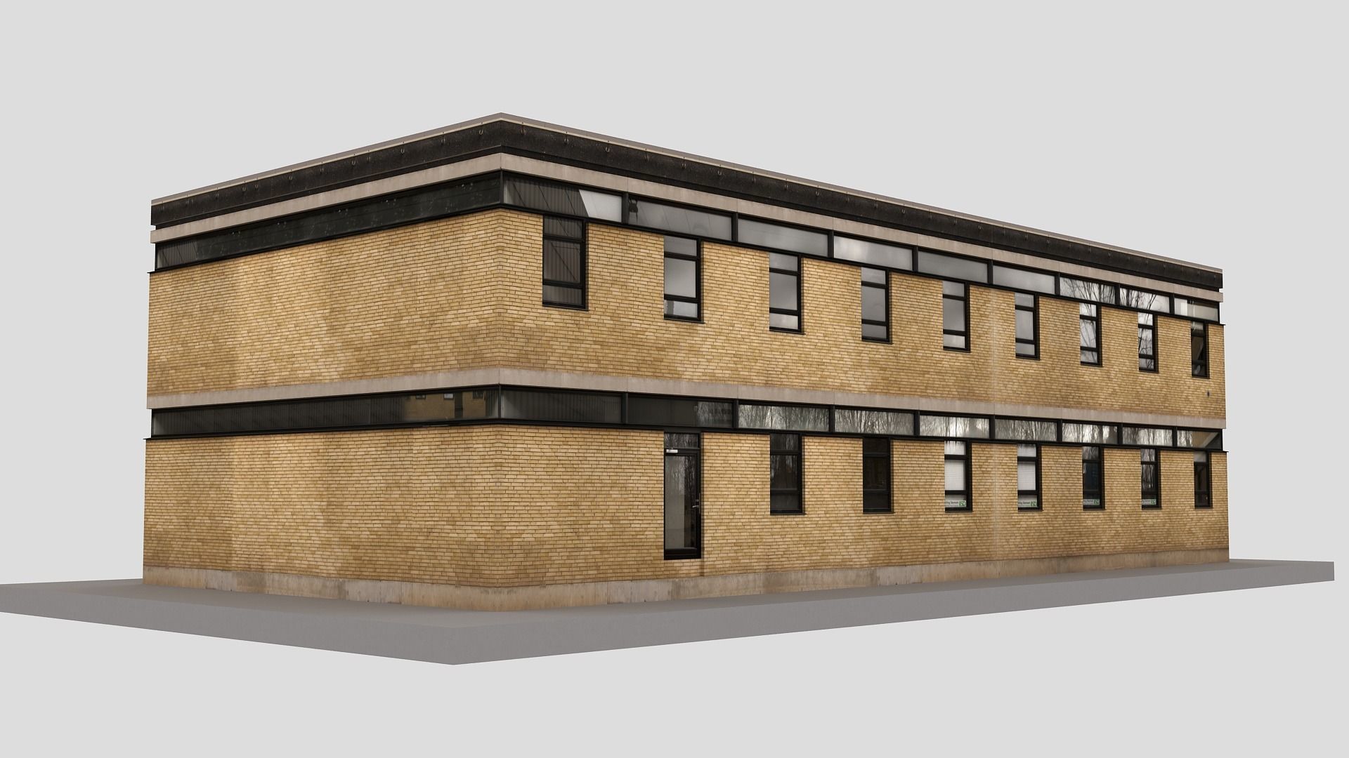 3D model Realistic European City Block Building 20 VR / AR / low-poly ...