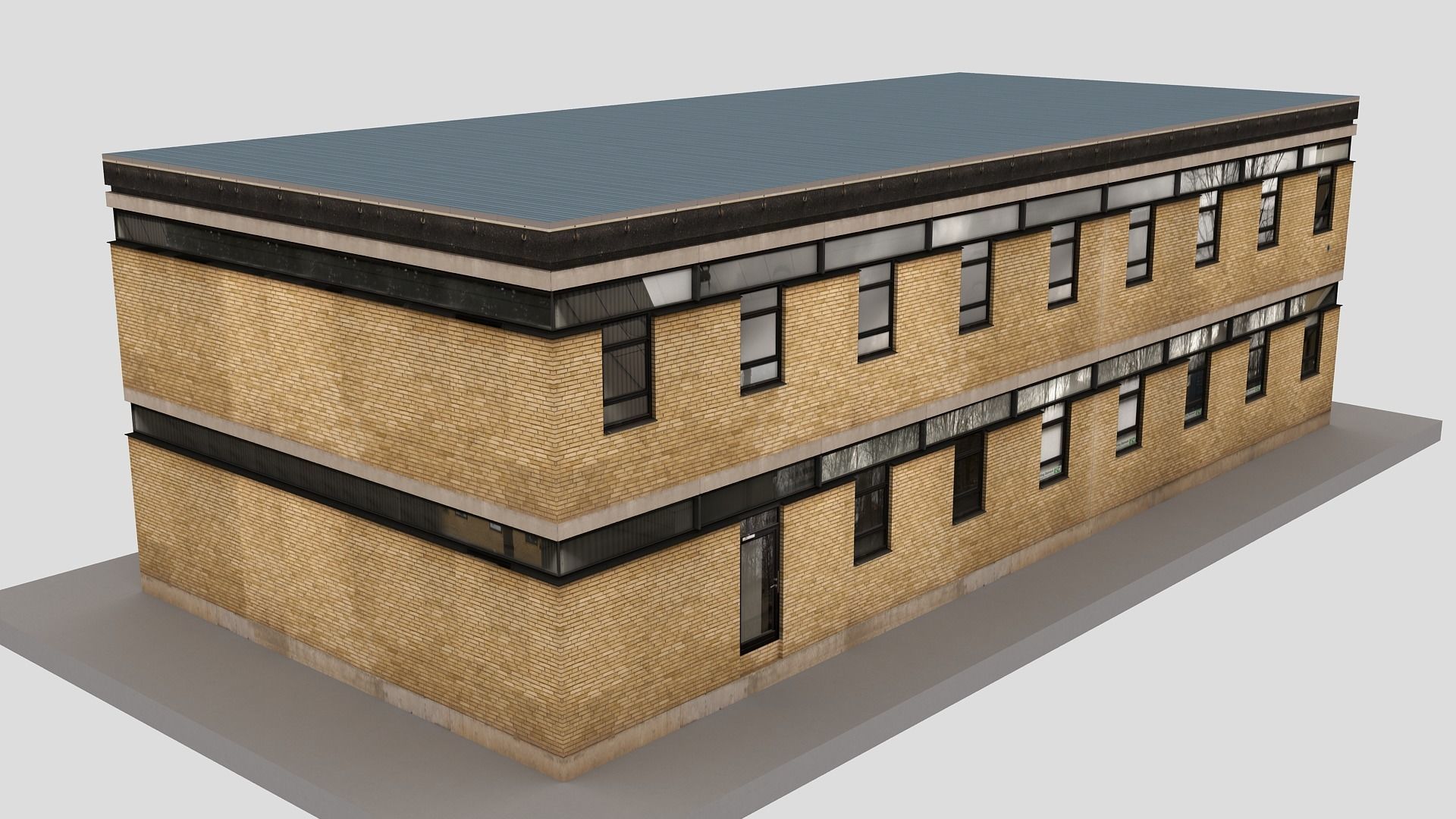 3D model Realistic European City Block Building 20 VR / AR / low-poly ...