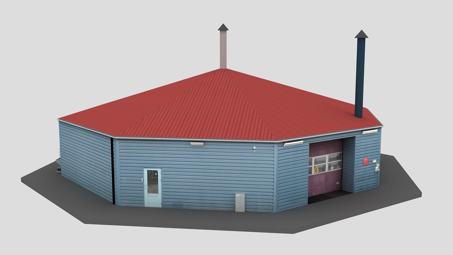 3D model Realistic European City Block Building 22 VR / AR / low-poly ...