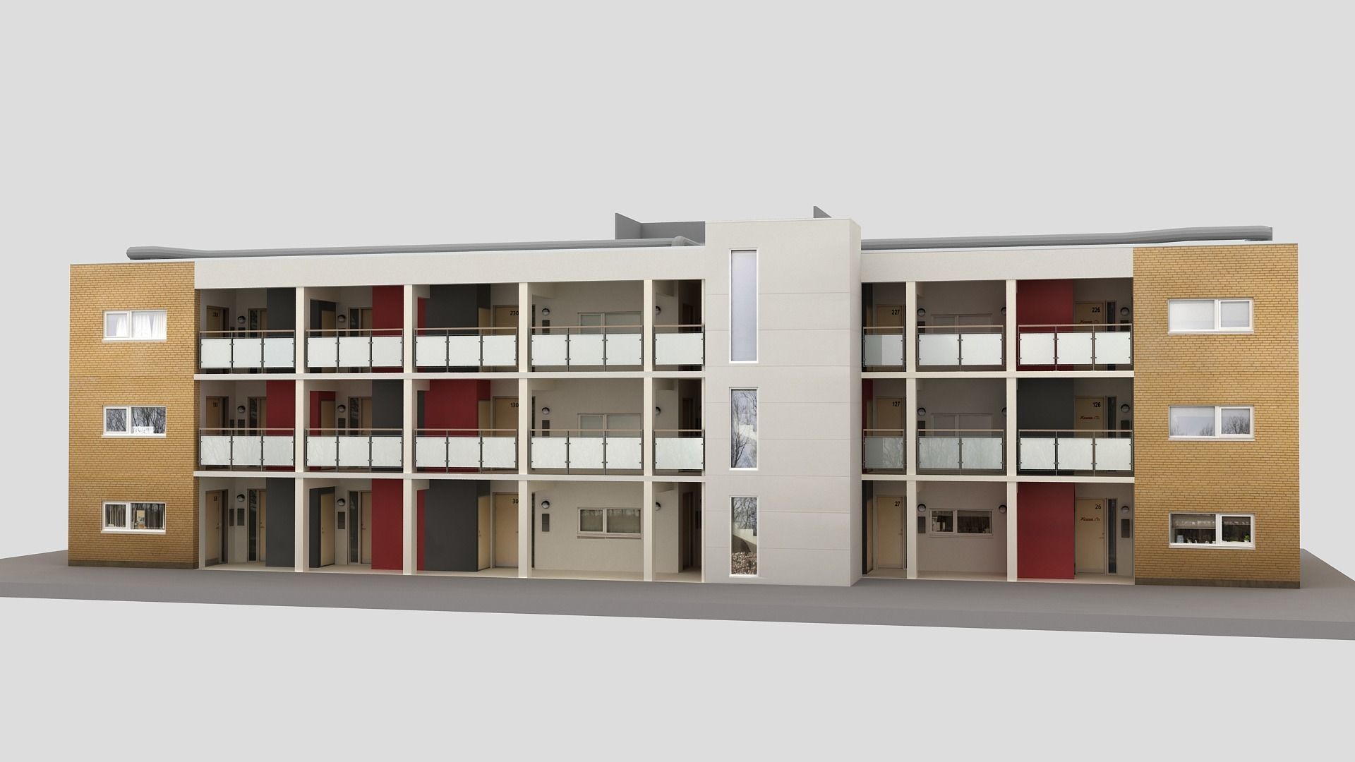 3D model Realistic European City Block Building 30 VR / AR / low-poly ...