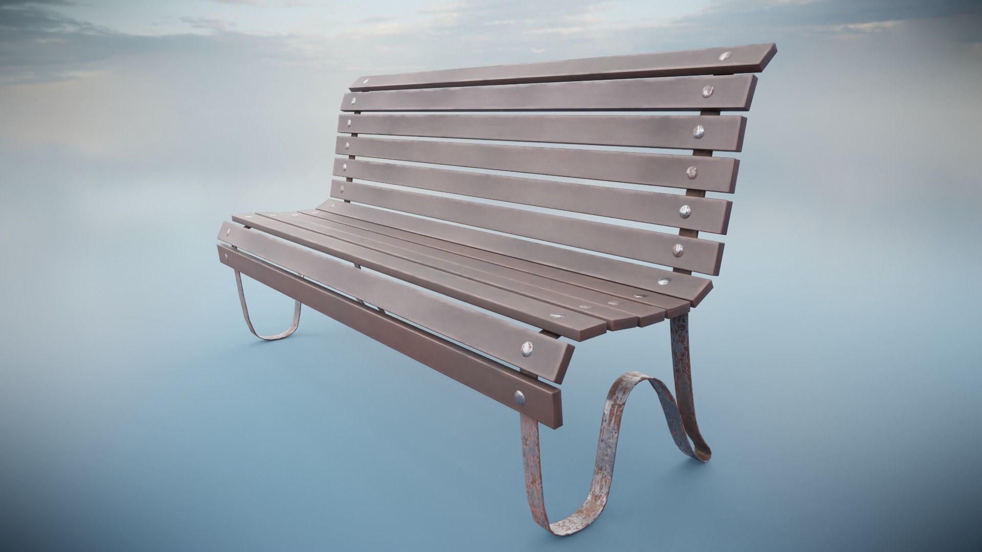 3D model Bench VR / AR / low-poly | CGTrader