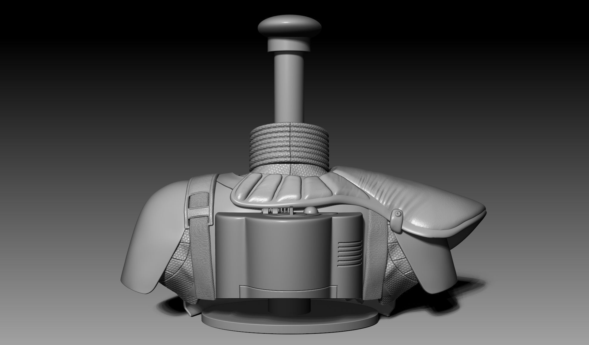 Scout Trooper Commander with Pauldron - Stand Helmet 3D model 3D ...