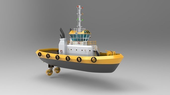 3D model Tugboat VR / AR / low-poly | CGTrader