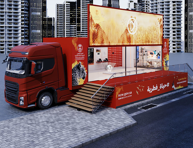 Bus Advertisements 3D model | CGTrader