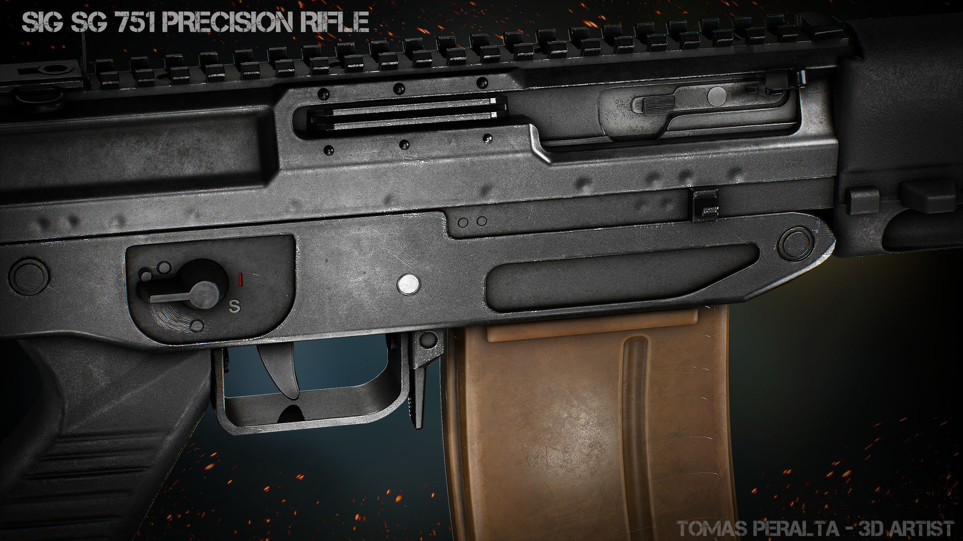 3D model SIG 751 Precision Rifle VR / AR / low-poly | CGTrader