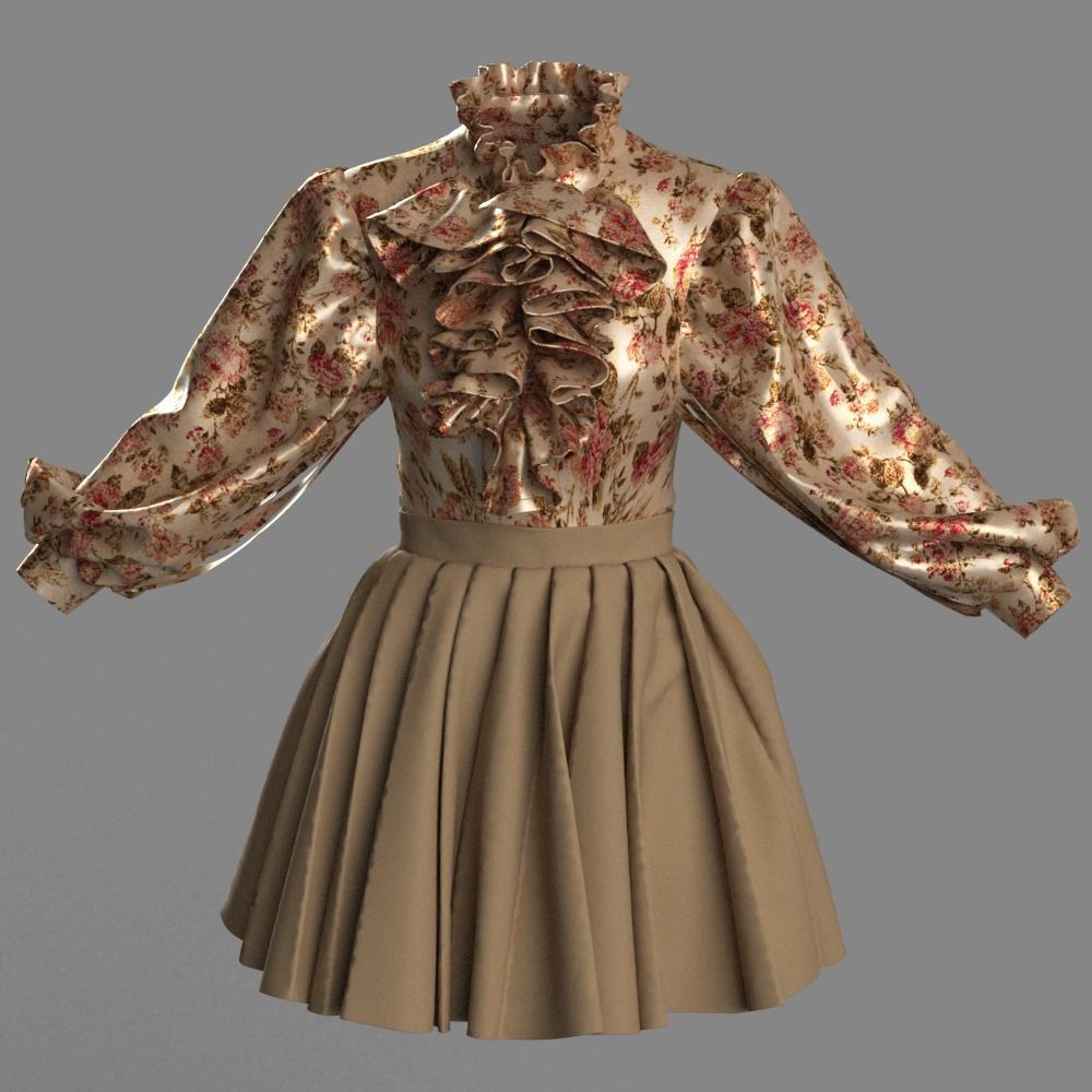 3D womens clothing free 3D model | CGTrader