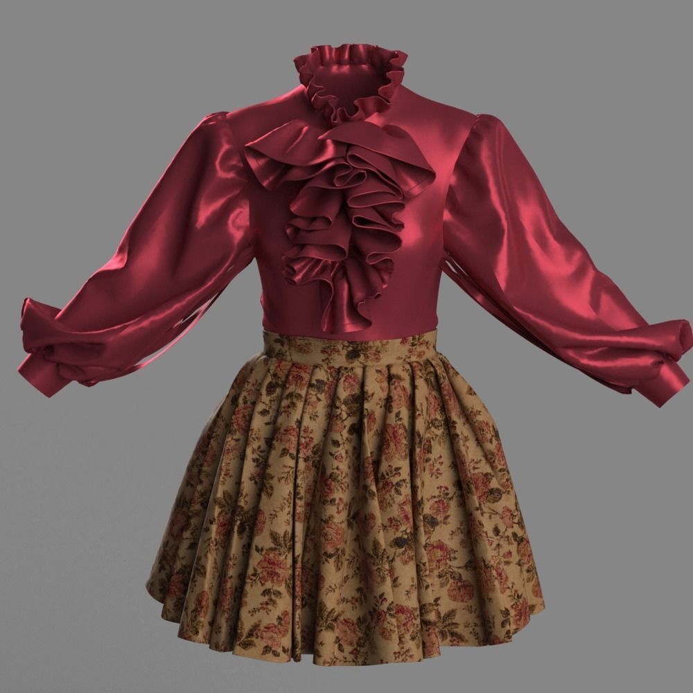 3D womens clothing free 3D model | CGTrader