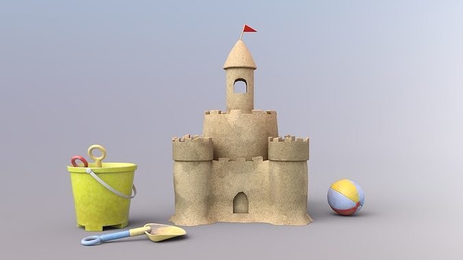 3D model Sand Castle VR / AR / low-poly | CGTrader