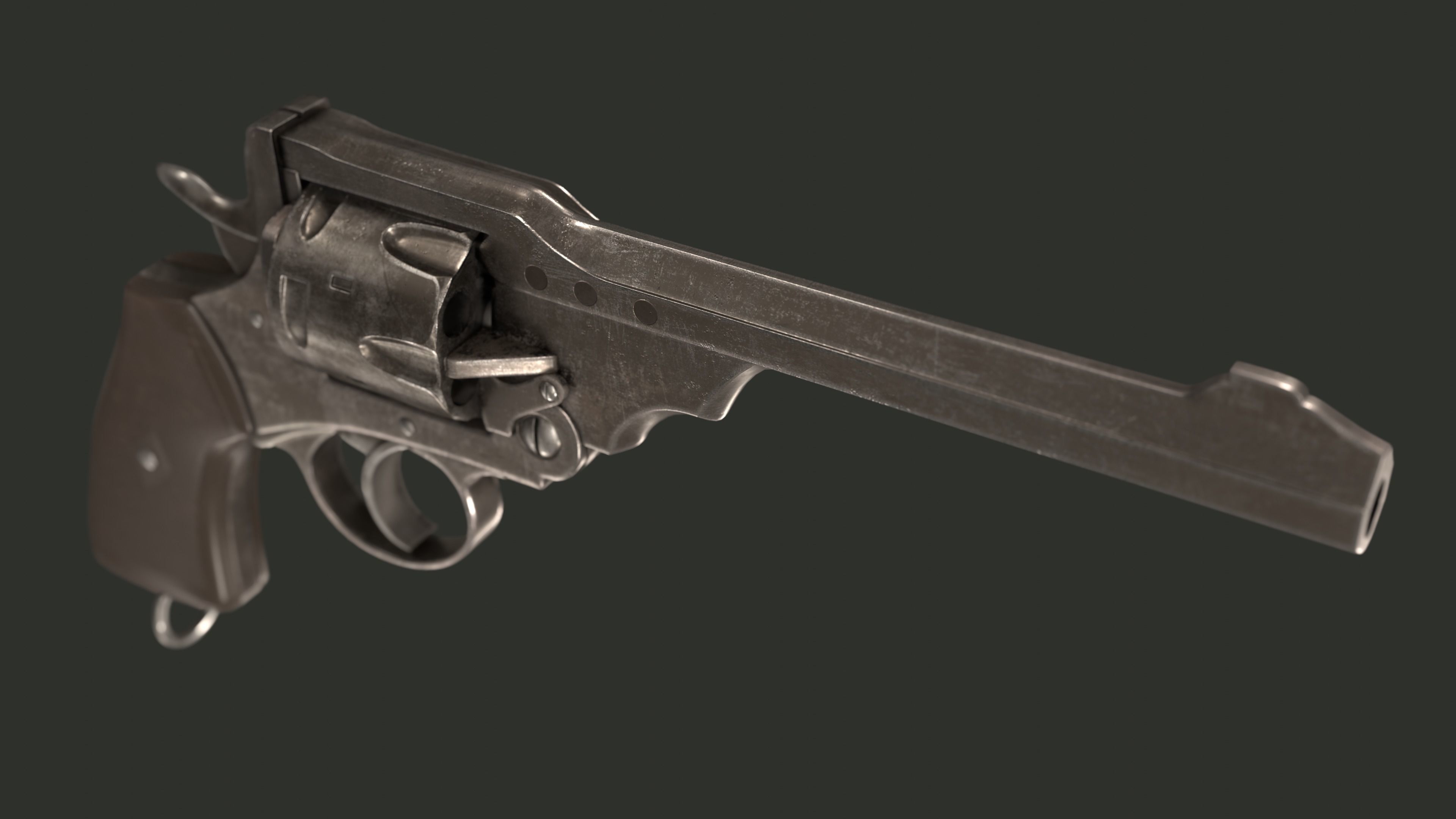 Revolver Webley MK VI 3D model | CGTrader