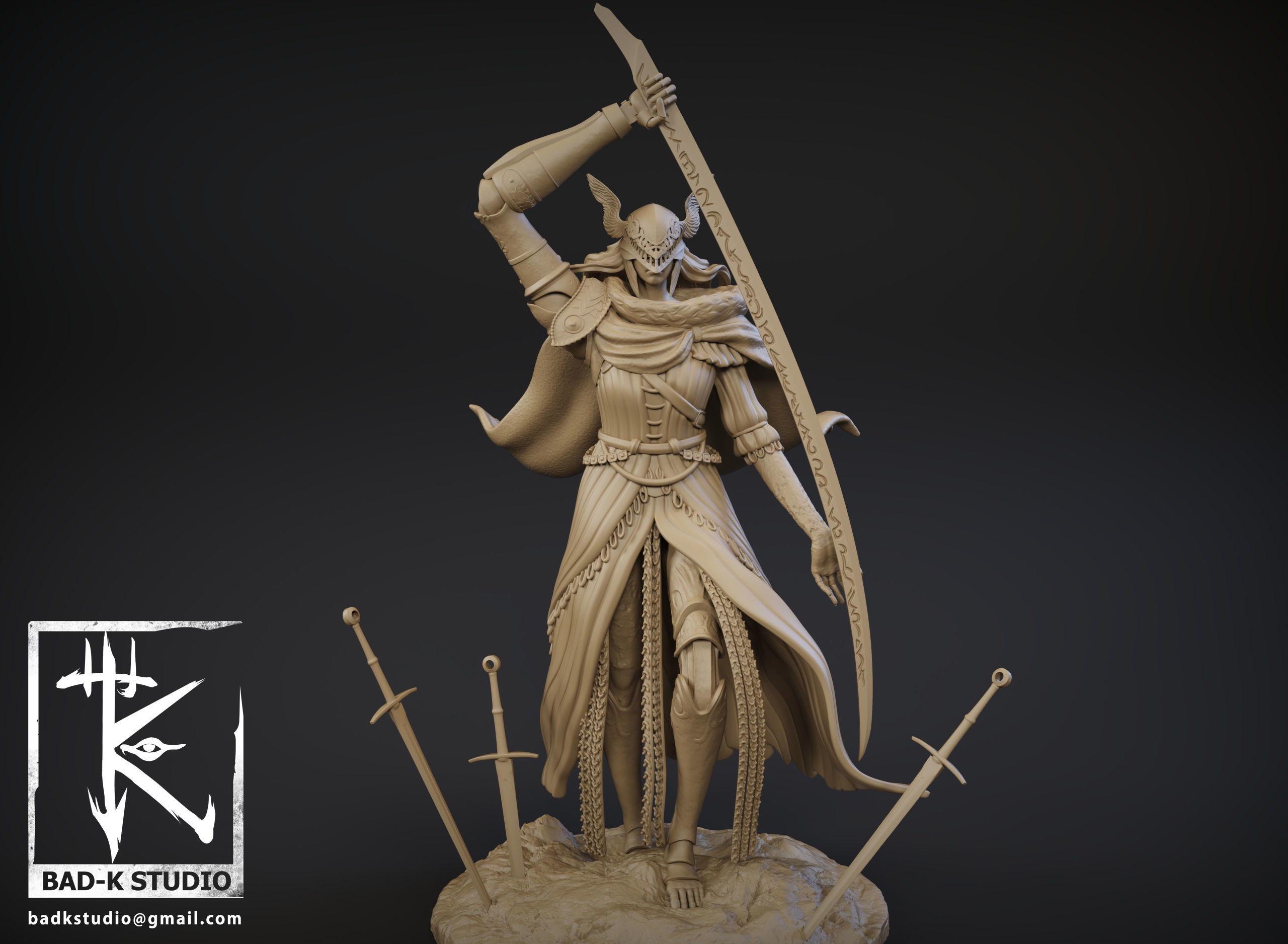 MALENIA - ELDEN RING 3D PRINTING MODEL 3D model 3D printable | CGTrader