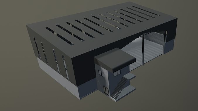 Simple warehouse 3D model | CGTrader