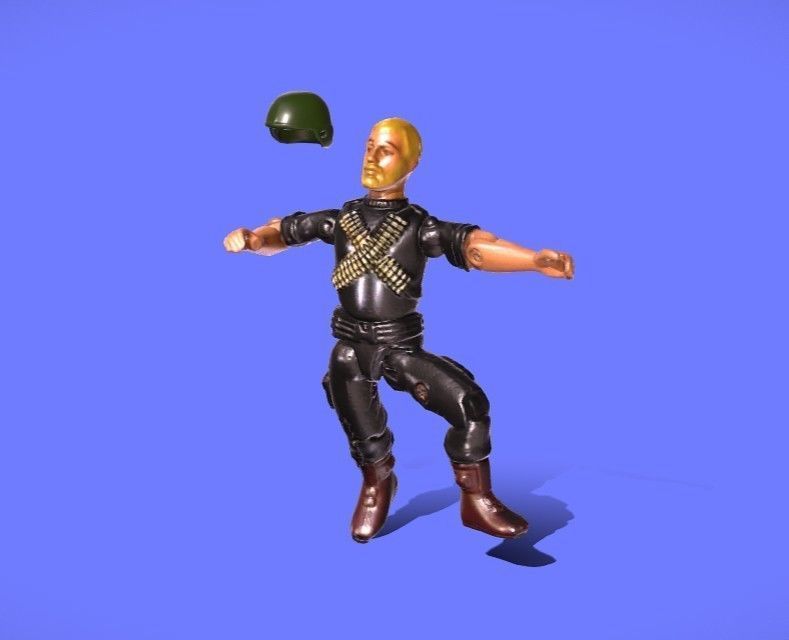 1982 GI JOE ROCK N ROLL - 3D SCAN - 3D model 3D printable | CGTrader