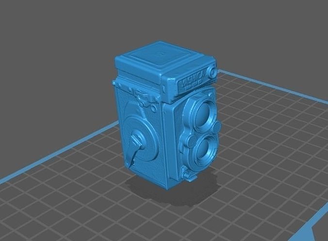 Old Reflex Camera STL 3D model 3D printable | CGTrader