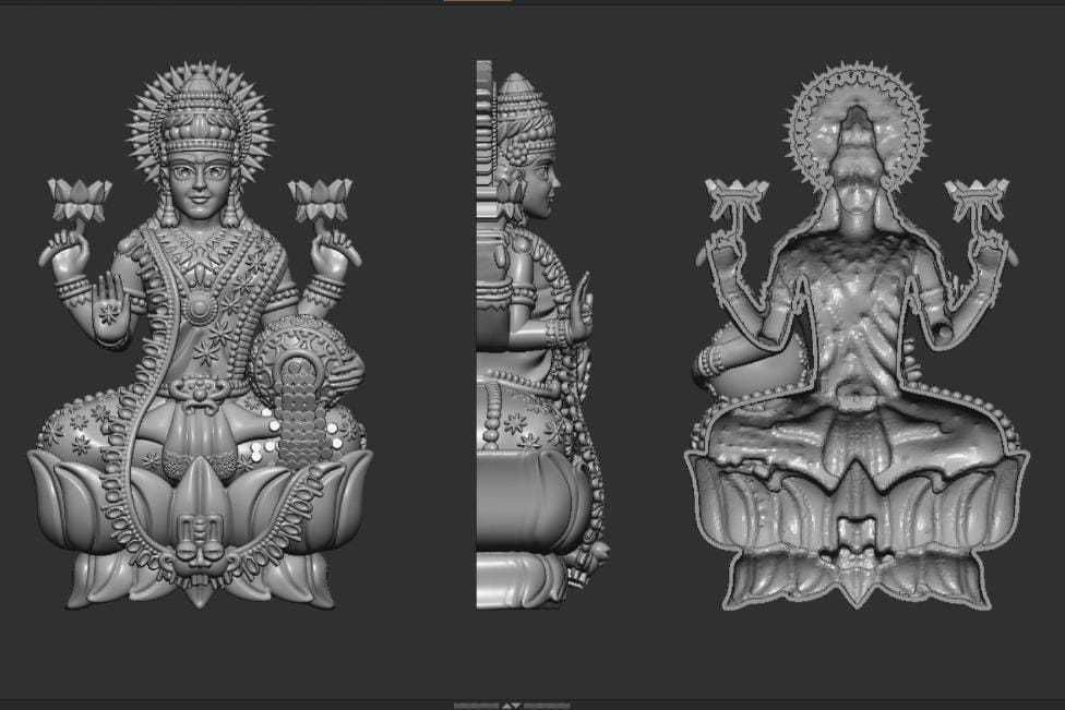 lakshmi ji 3D model 3D printable | CGTrader