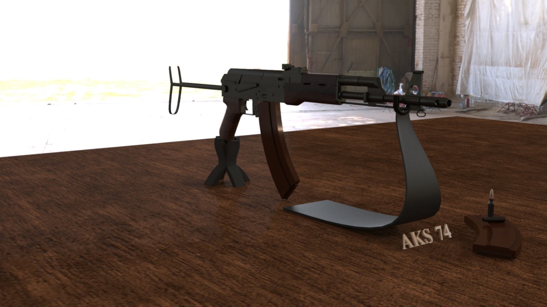3D model Russian AKS 74 Assault Rifle VR / AR / low-poly | CGTrader
