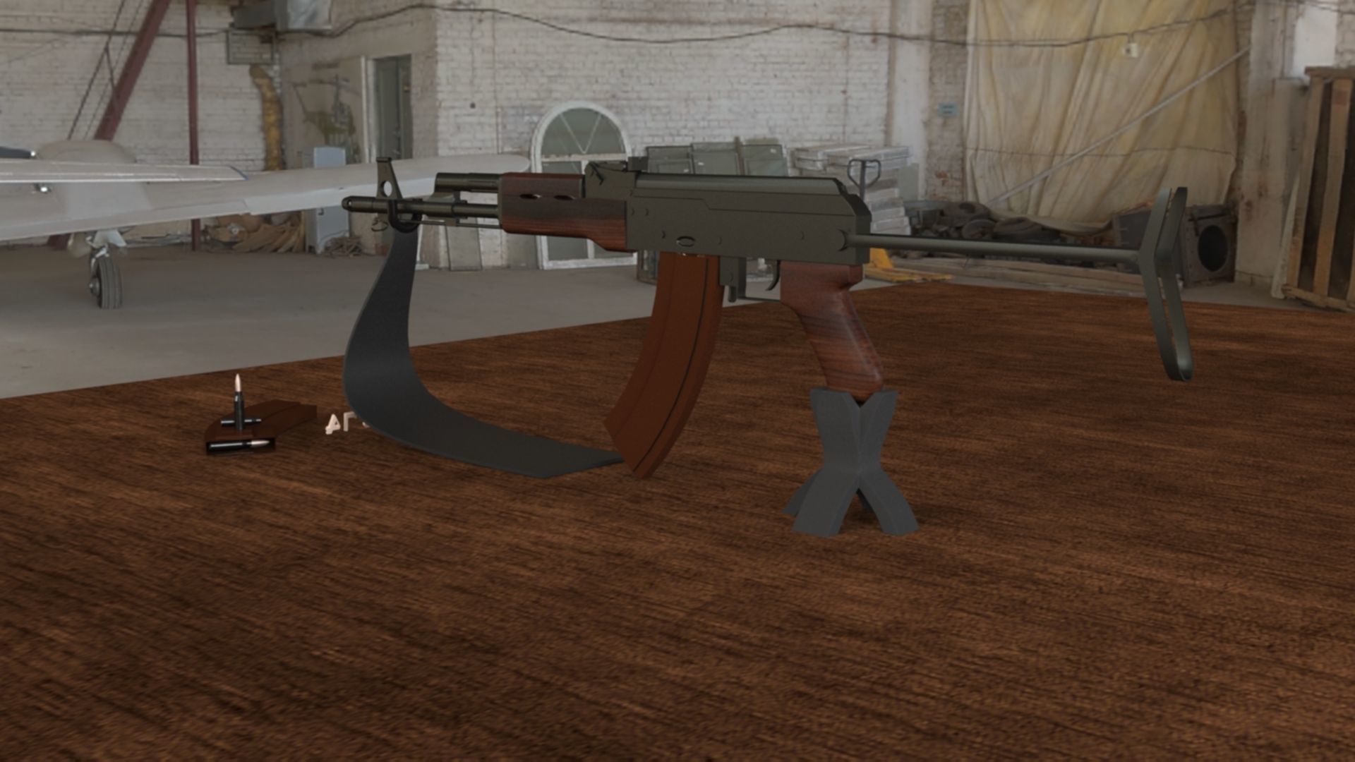 3D model Russian AKS 74 Assault Rifle VR / AR / low-poly | CGTrader