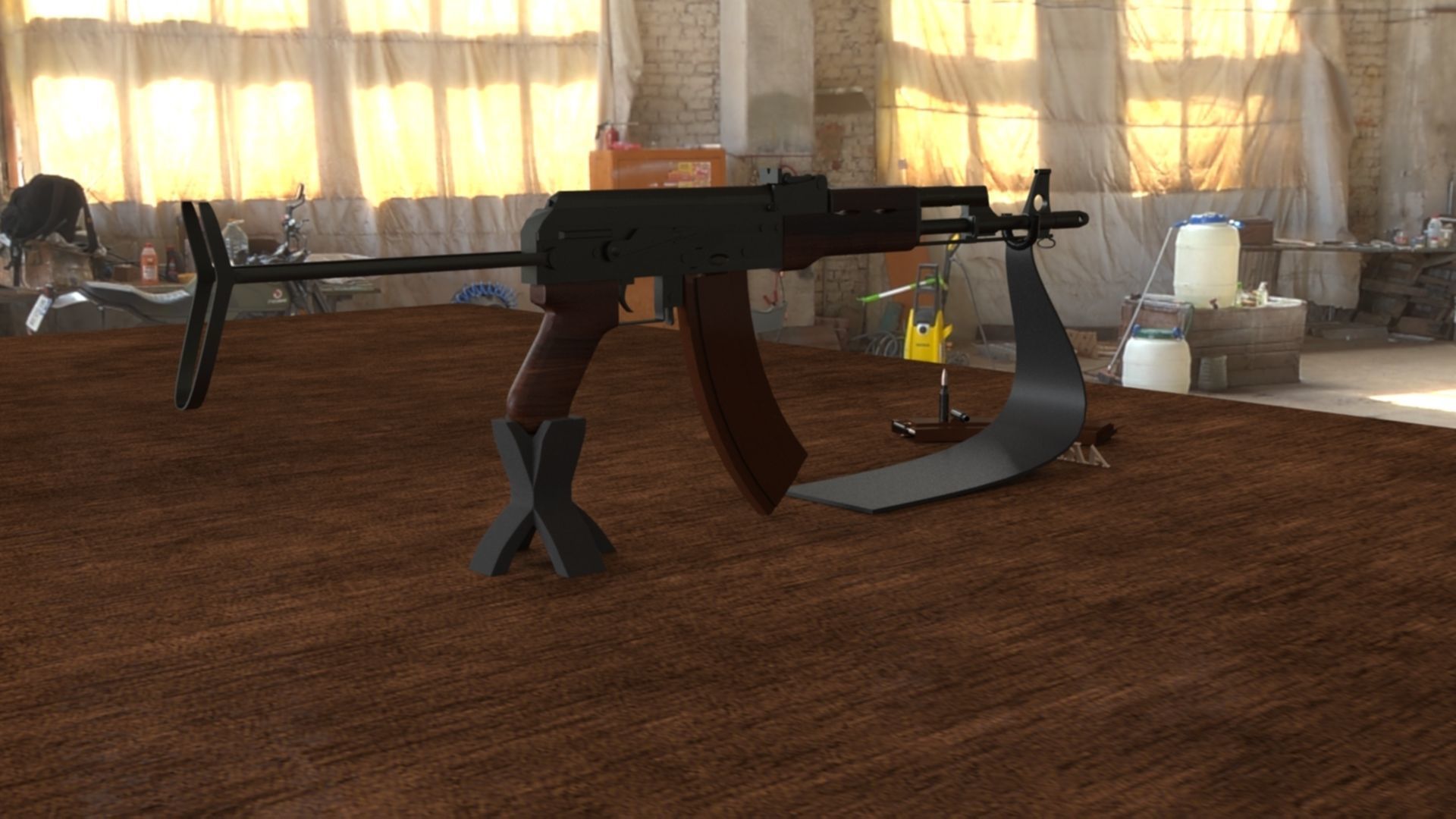 3D model Russian AKS 74 Assault Rifle VR / AR / low-poly | CGTrader