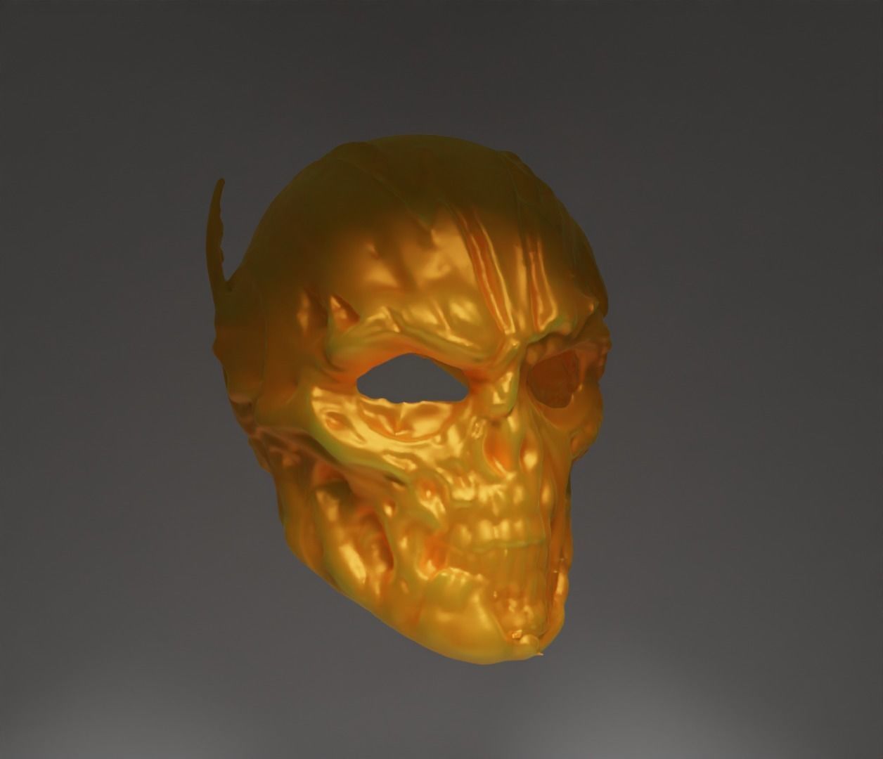 Hero Flash Skull Superhero Mask Stl 3D model 3D printable | CGTrader