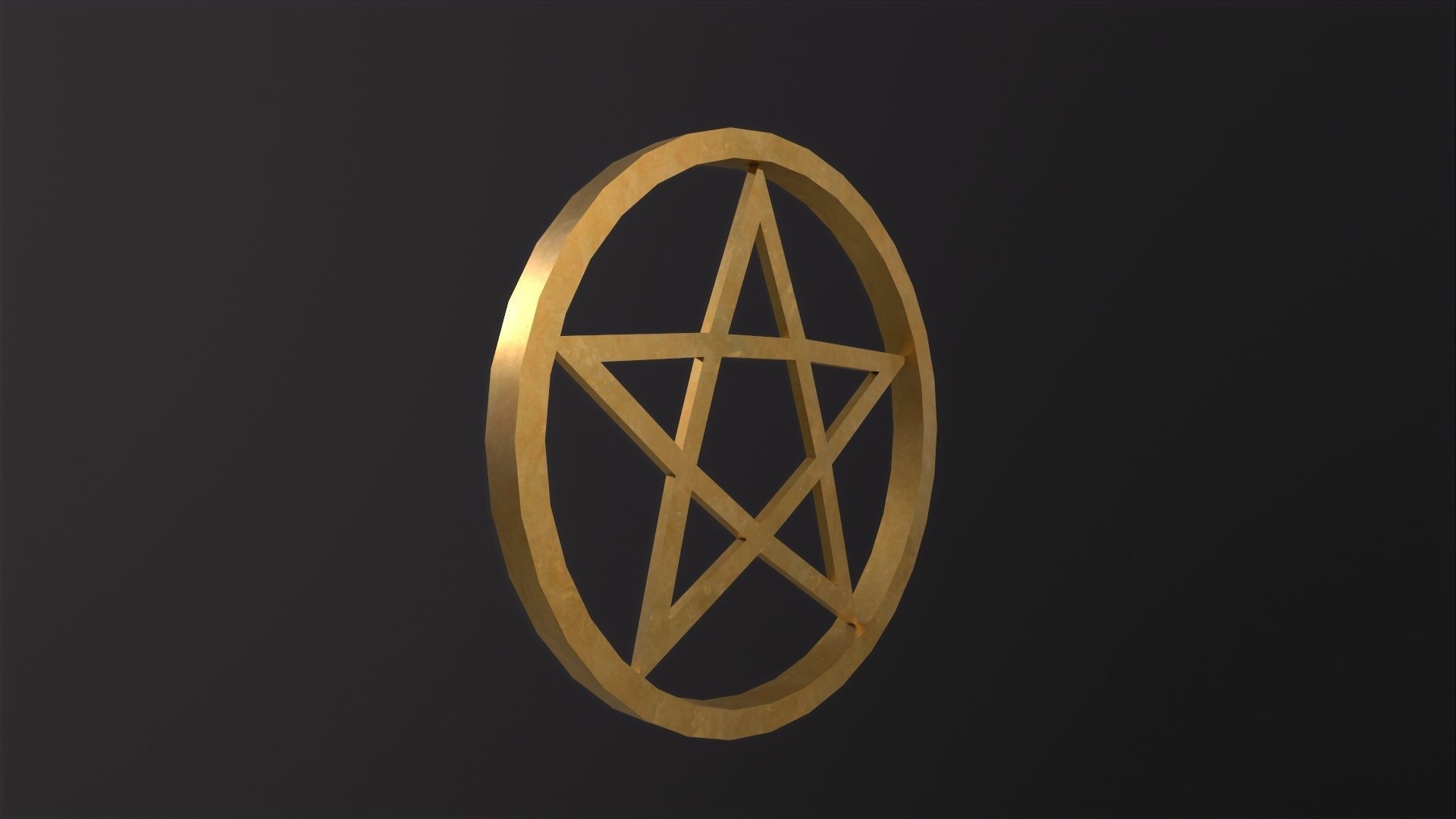 3D model Pentagram Symbol 3D Model VR / AR / low-poly | CGTrader
