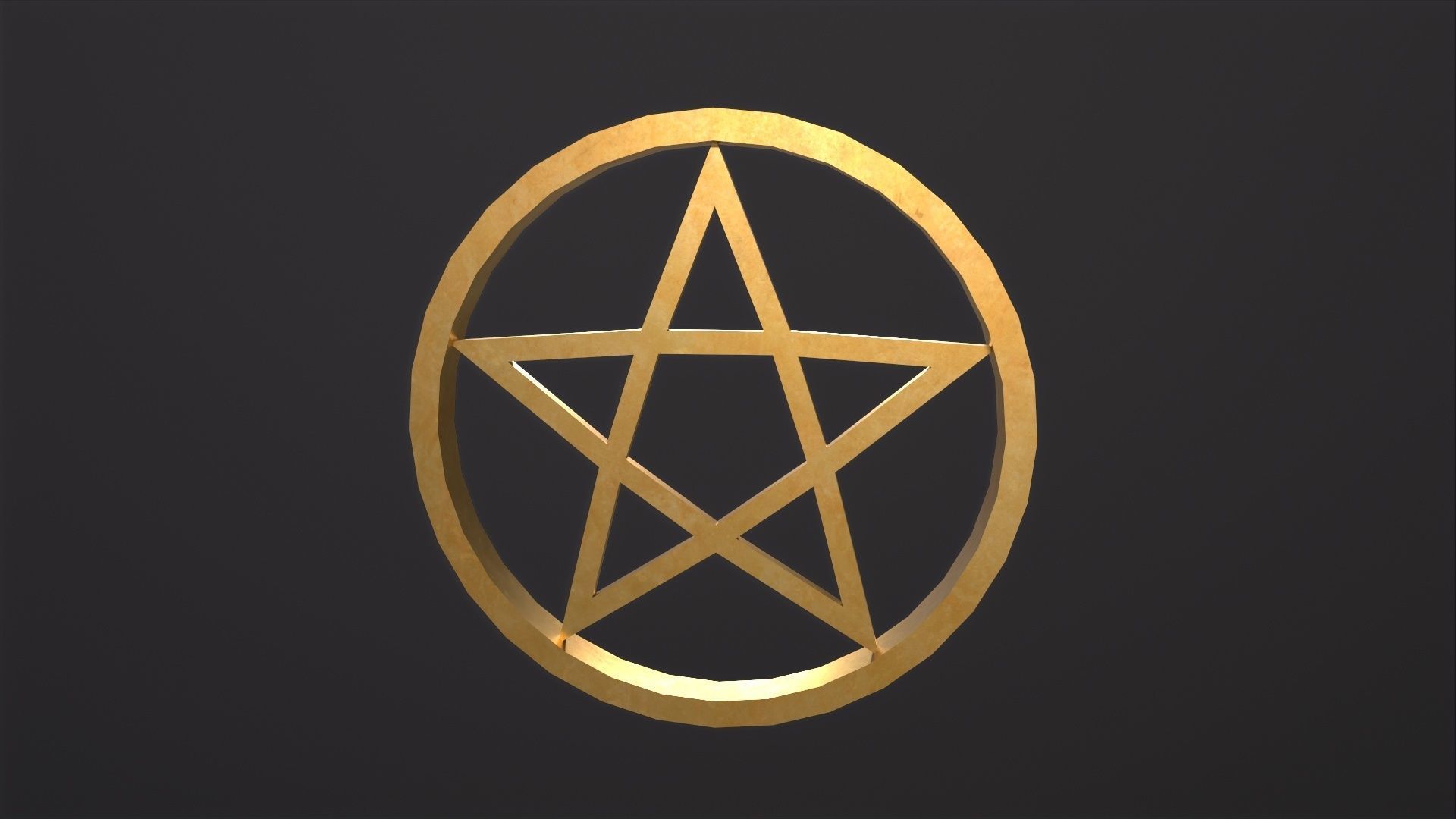 3D model Pentagram Symbol 3D Model VR / AR / low-poly | CGTrader