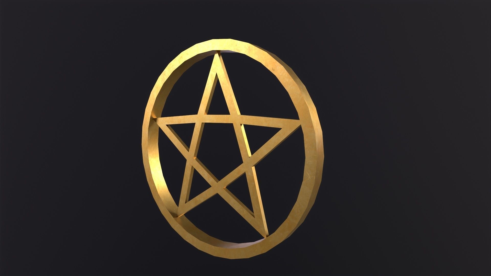 3D model Pentagram Symbol 3D Model VR / AR / low-poly | CGTrader