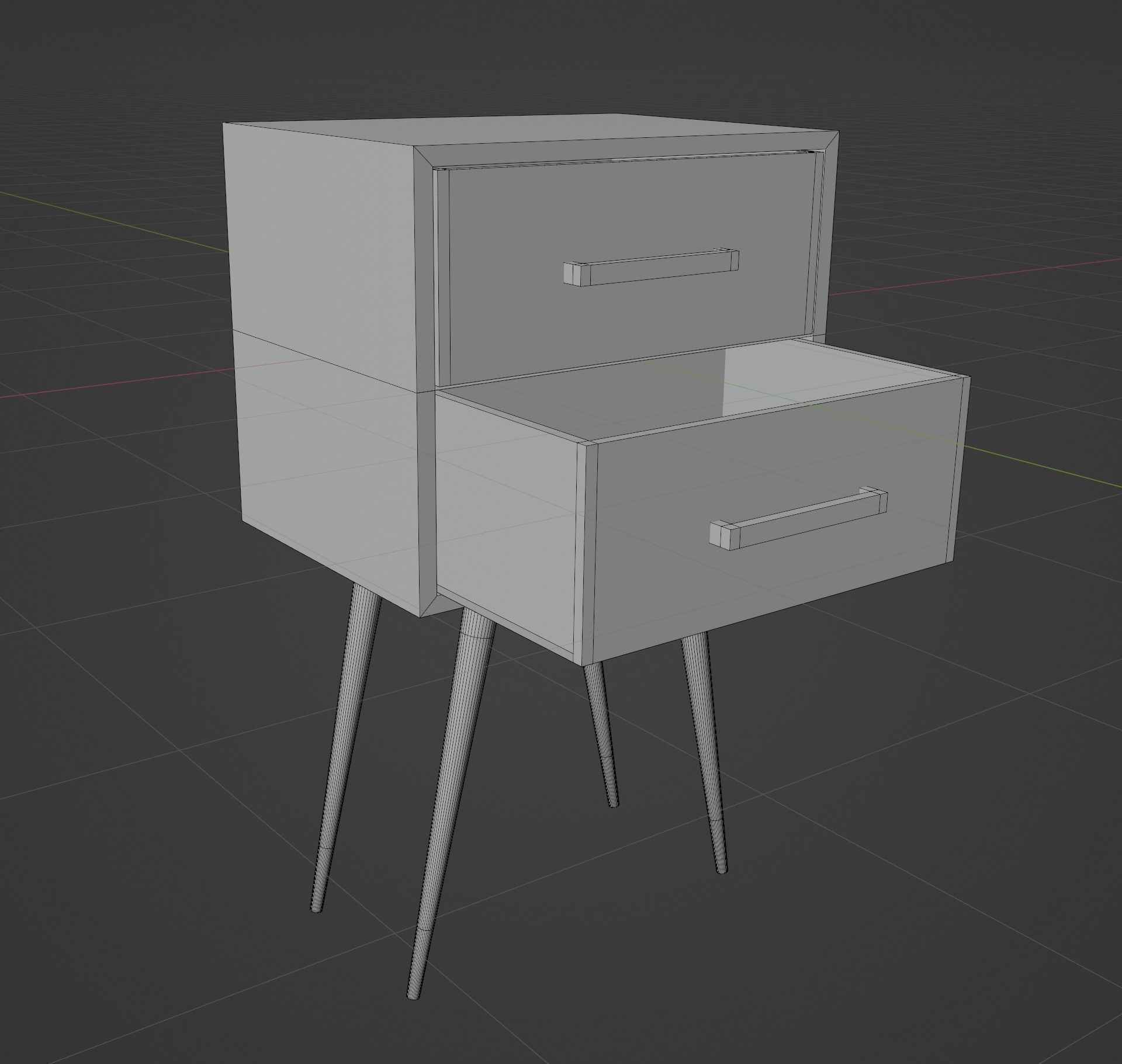 3D model Aesthetic side drawer 3D Model VR / AR / low-poly | CGTrader