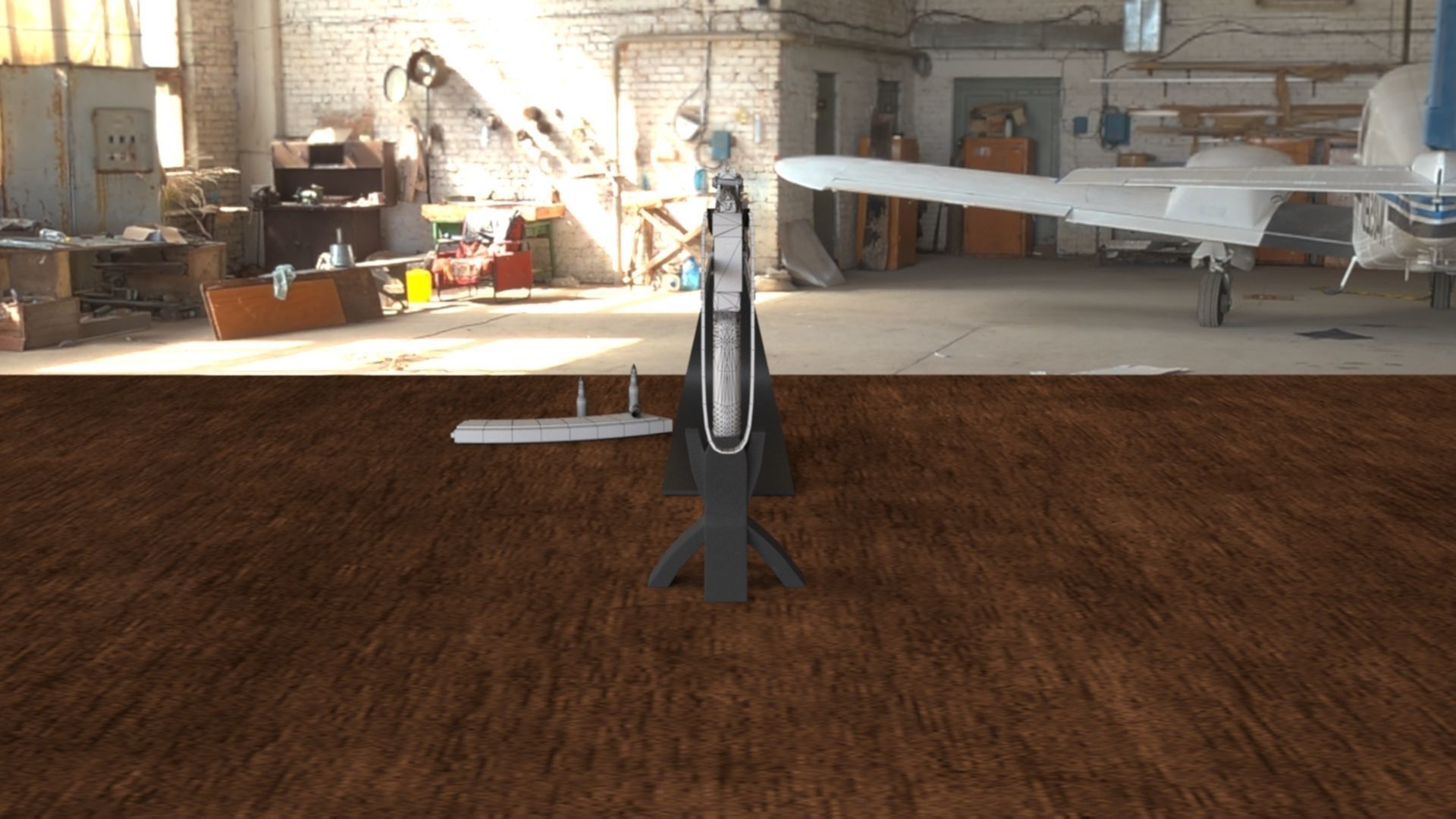 3D model Russian AKMS Assault Rifle - Iconic 3D Model VR / AR / low ...