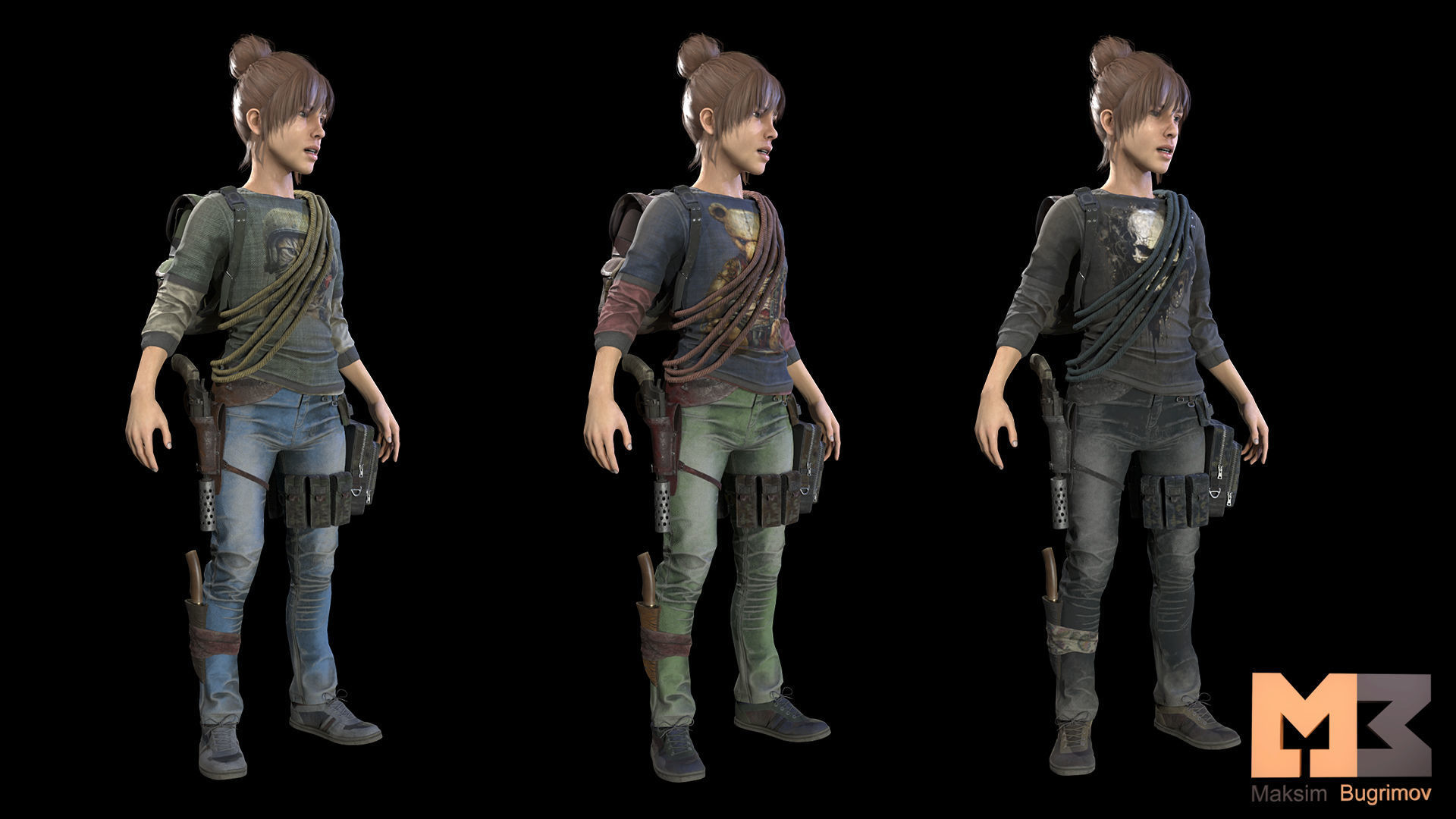 3D model Adventure 03 Kid VR / AR / low-poly | CGTrader