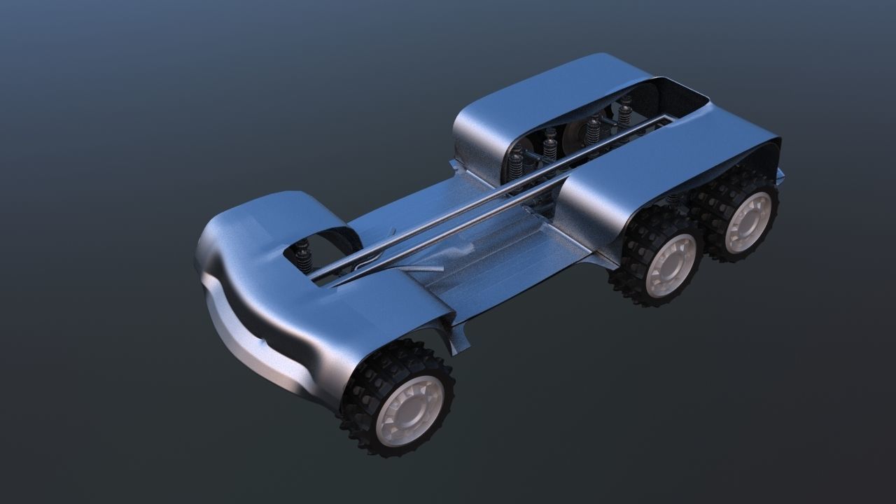 Futuristic Mobile Space Observatory Vehicle 3D model | CGTrader