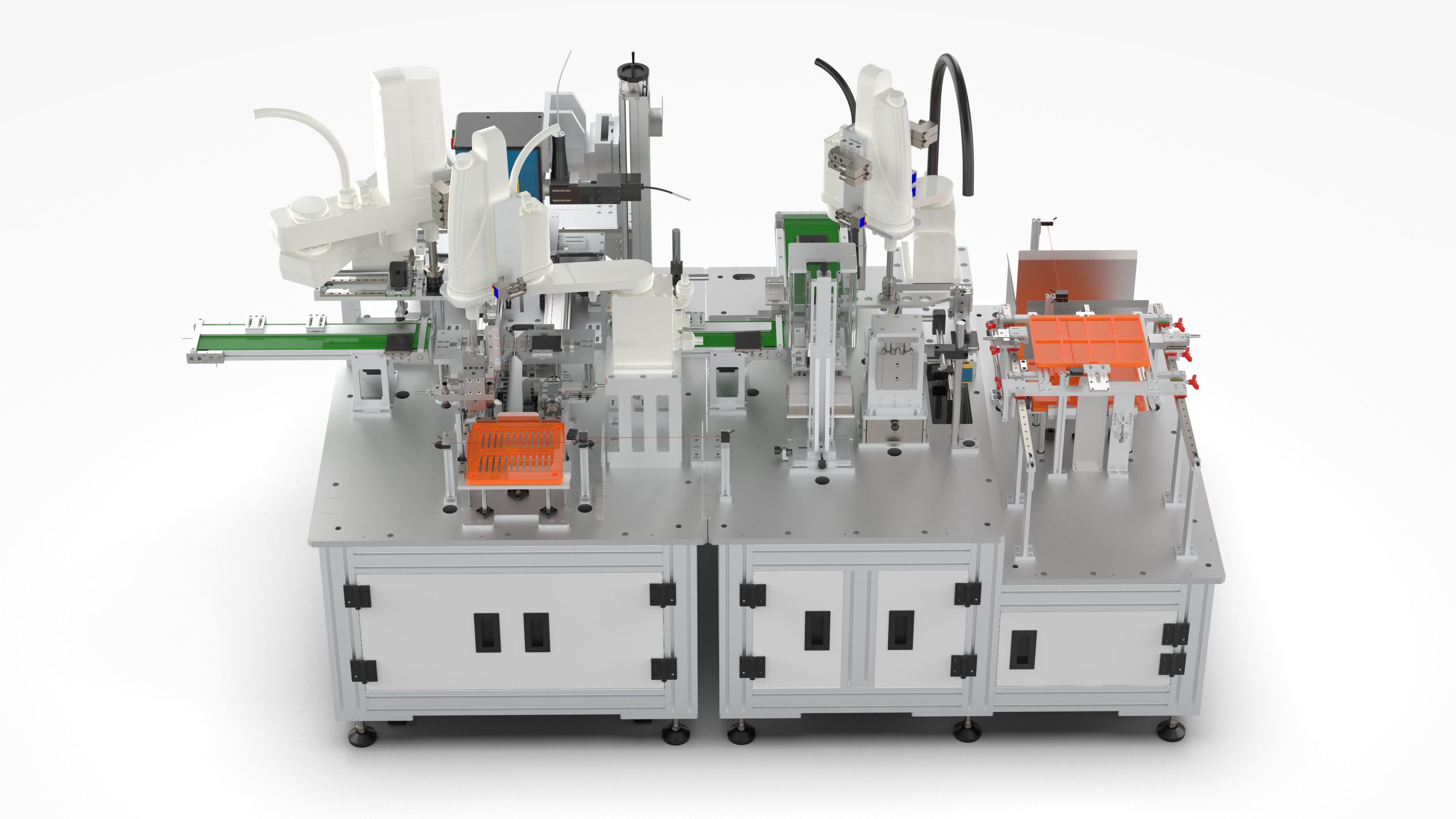 Automatic Battery Cell Welding Line 3D model | CGTrader