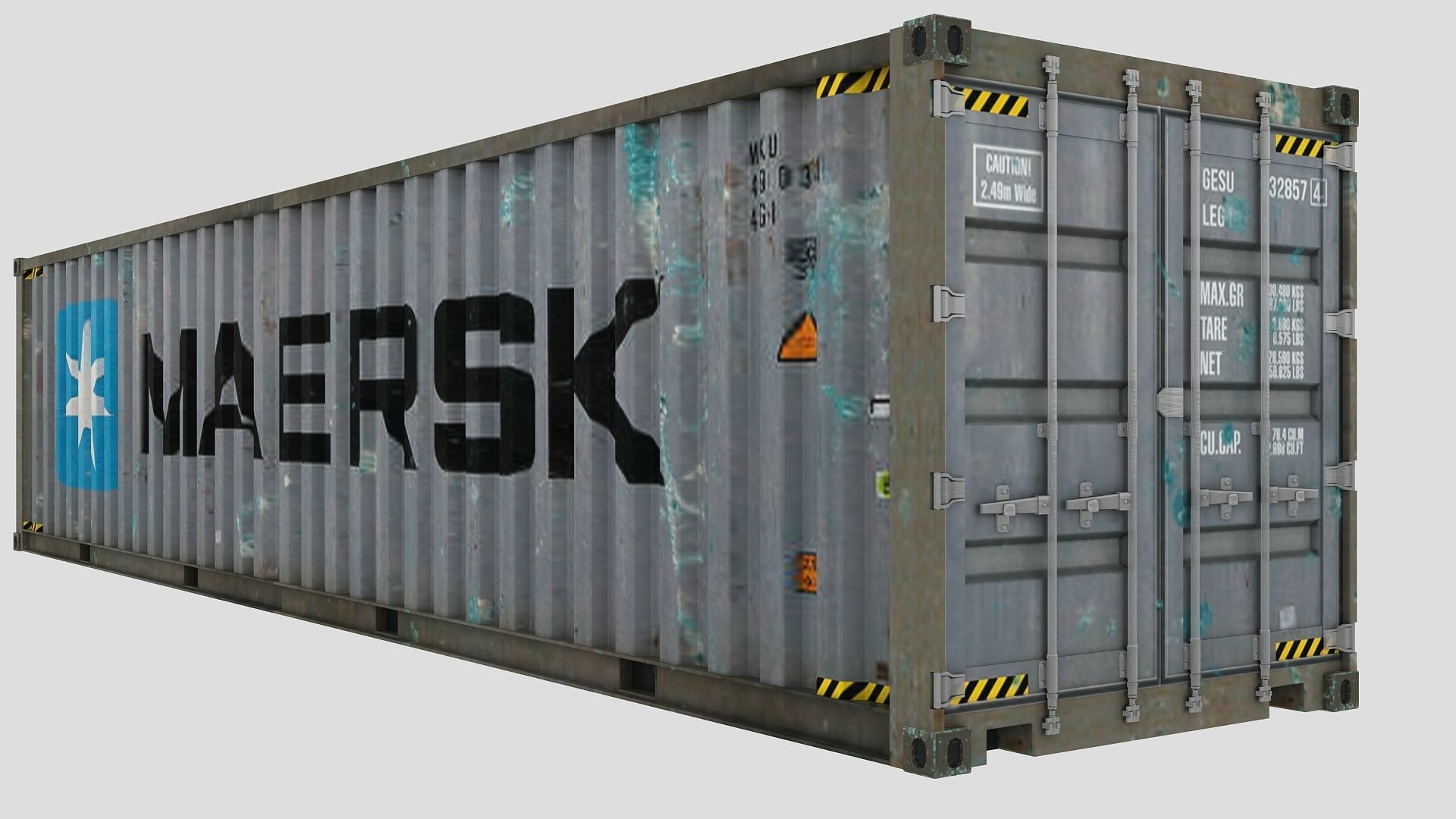 3D model Cargo Shipping Container 3D model 02 VR / AR / low-poly | CGTrader