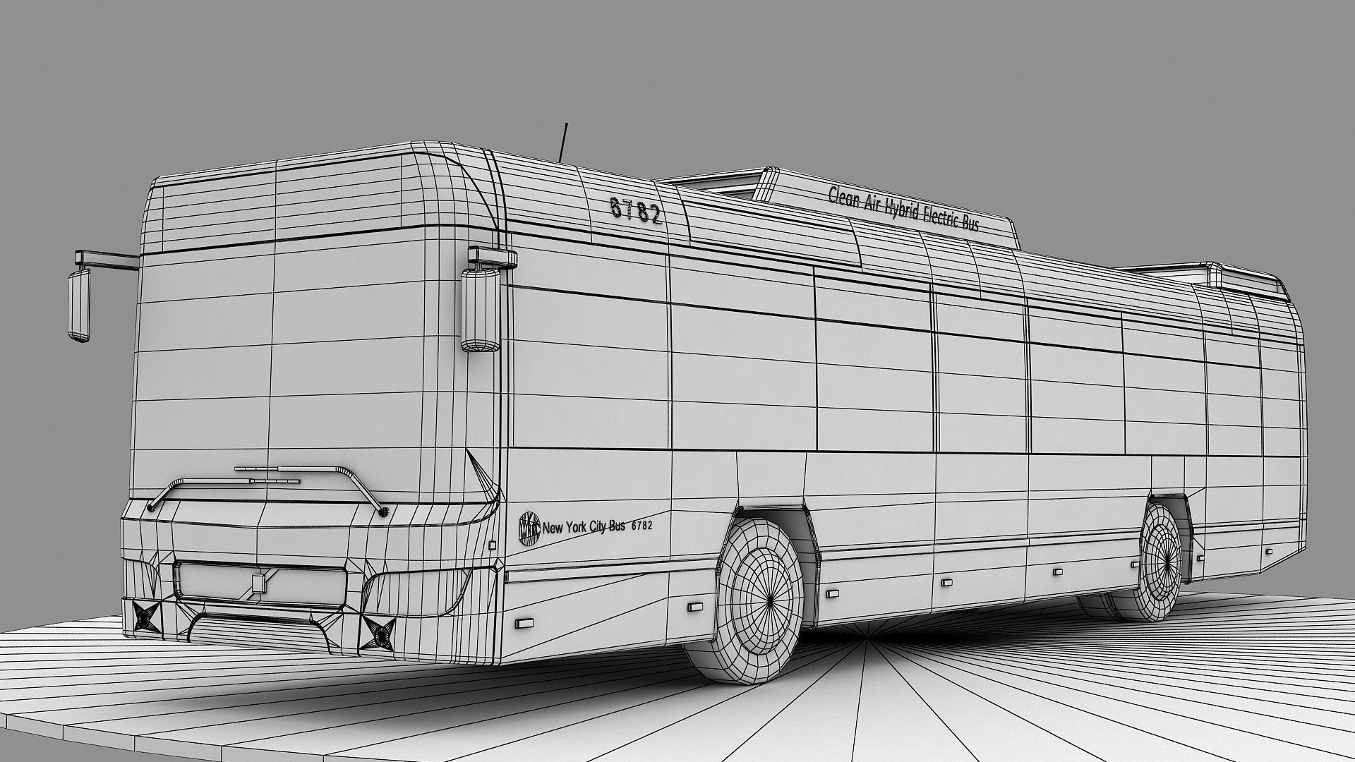 New York City Bus 3d Model 3D model | CGTrader